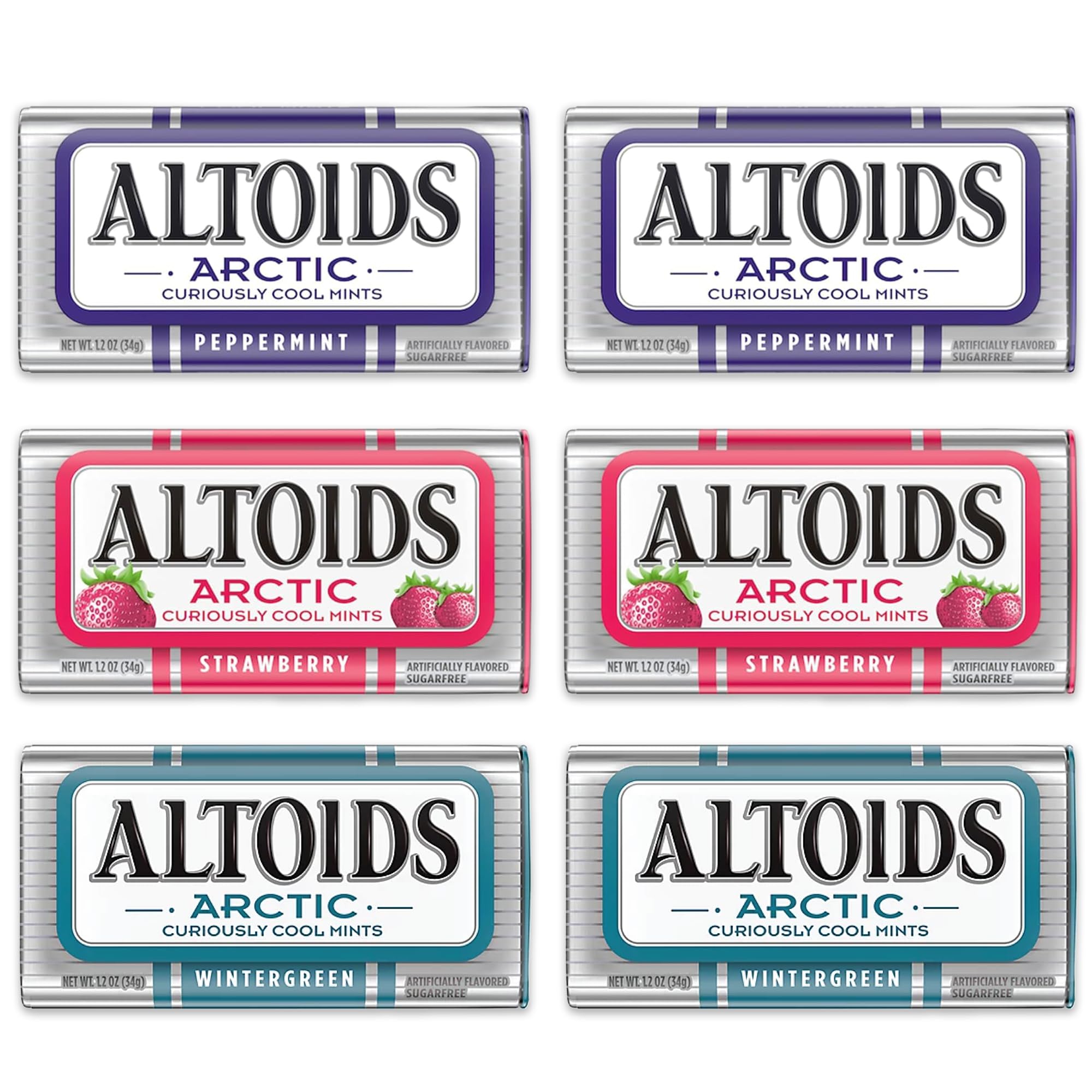 Buy Altoids Arctic Variety 6 Pack- 2 Each of 3 Flavors- Arctic Altoids ...