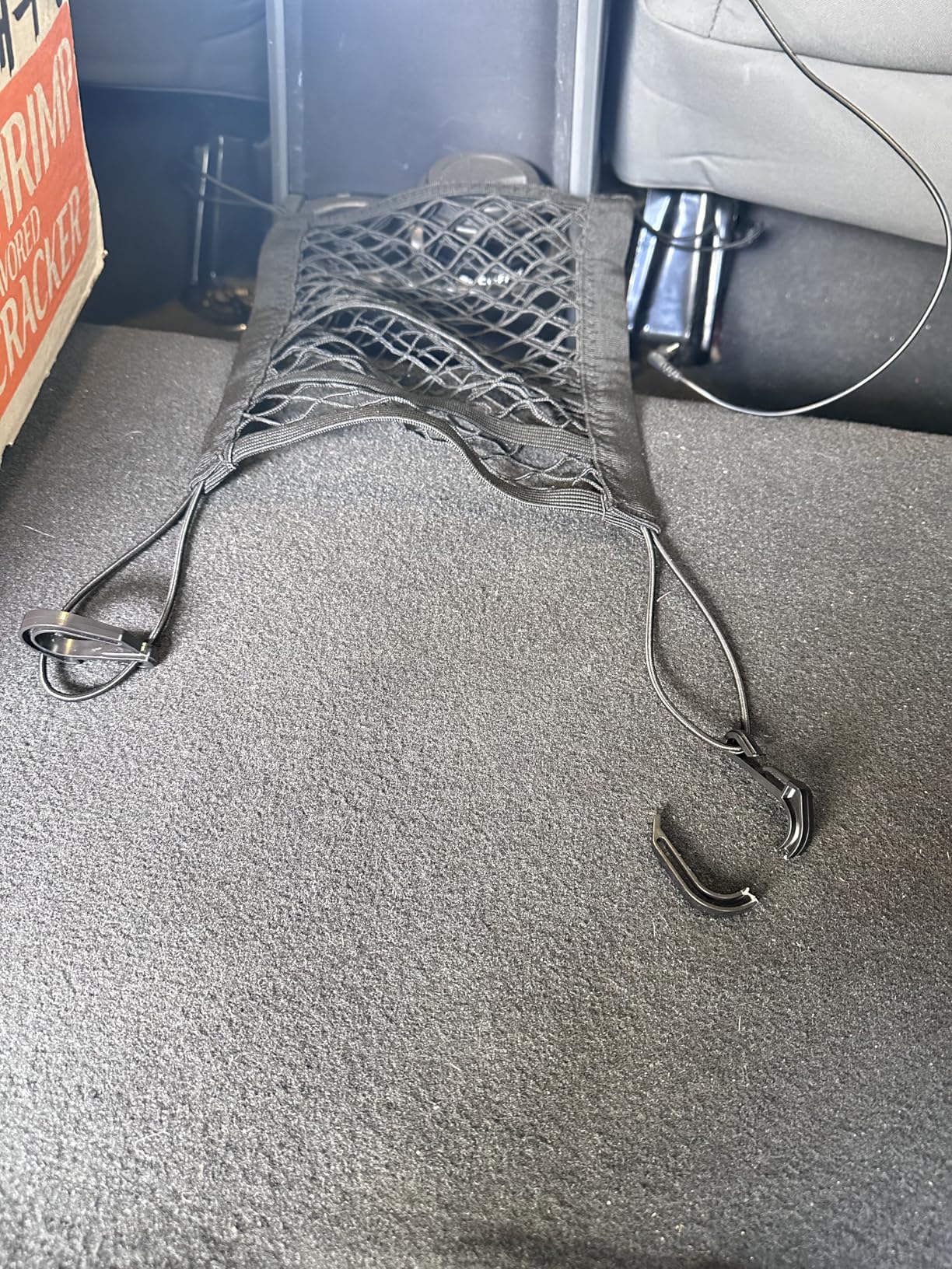 3 Layer Purse Holder for Car, Net Pocket Handbag Holder Between Seats ...