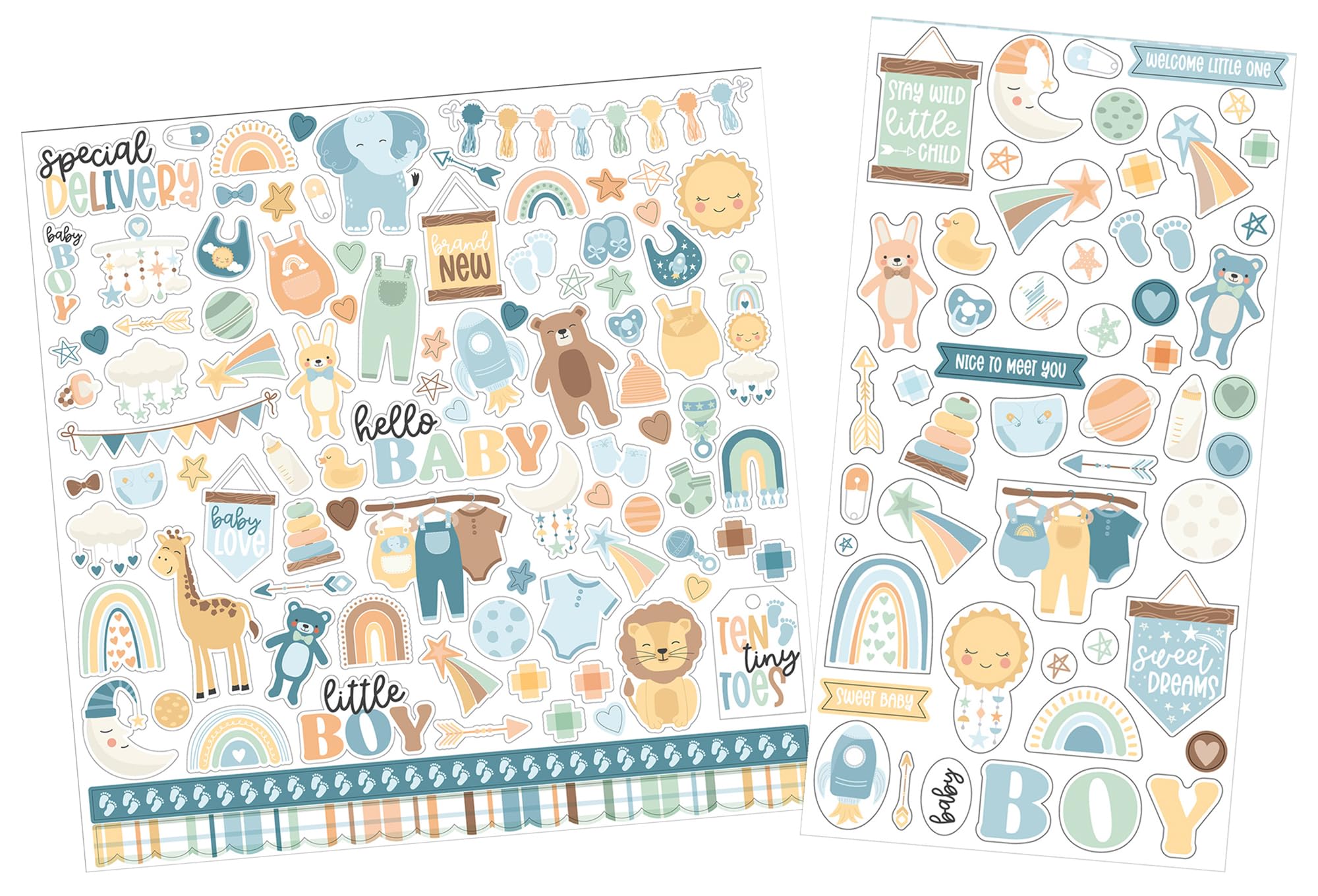 Snapklik.com : Baby Scrapbook Stickers - Baby Boy Stickers For ...
