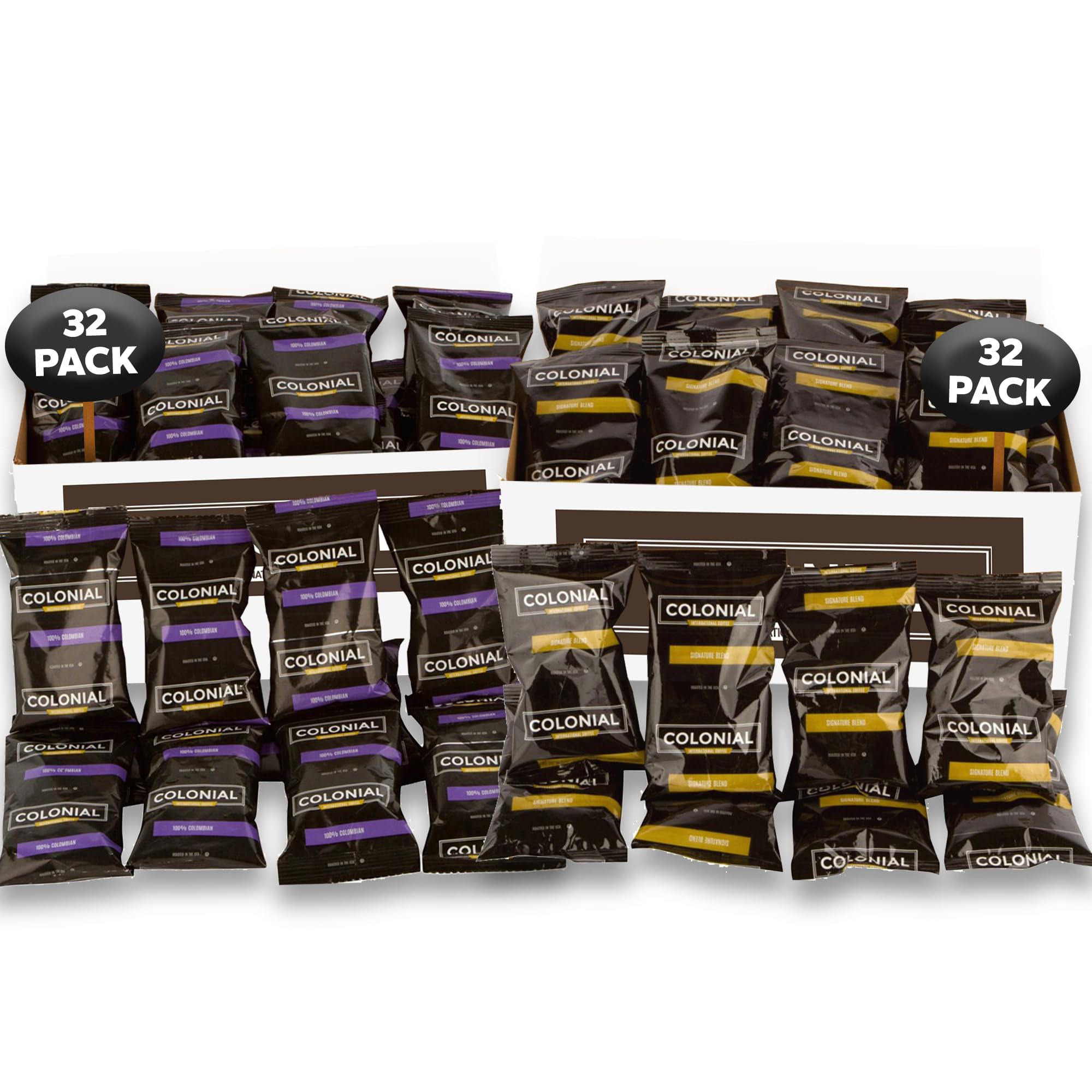 Amazon.com : Colonial Coffee Duo Pack for Drip Coffee Makers Signature ...