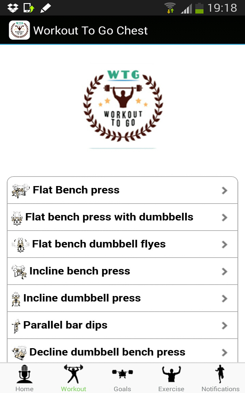 Workout To Go Chest - App on Amazon Appstore