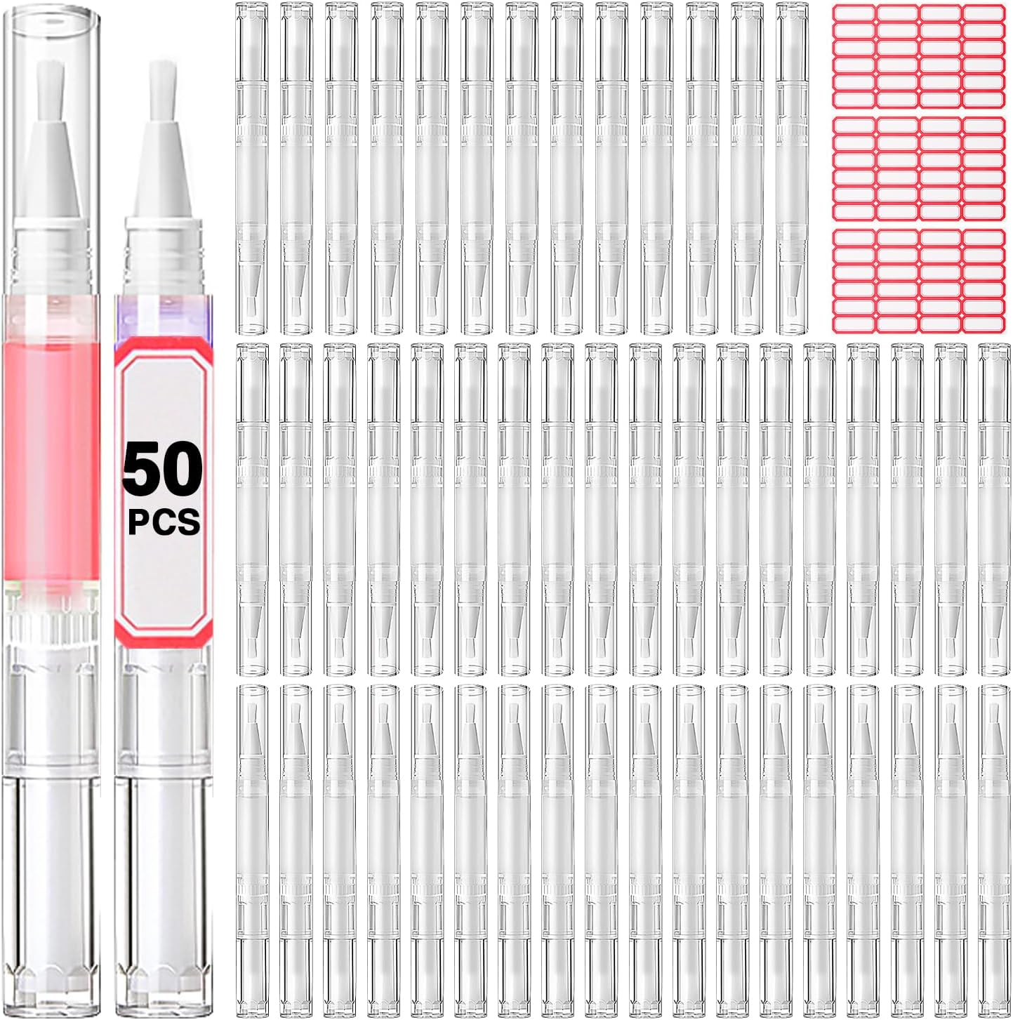 Amazon.com: DupakSYS Nail Oil Pen 50Pcs 3ml Empty Cuticle Oil Pen ...
