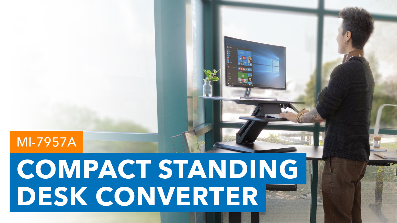 Watch Compact Standing Desk Converter | MI-7957 on Amazon Live