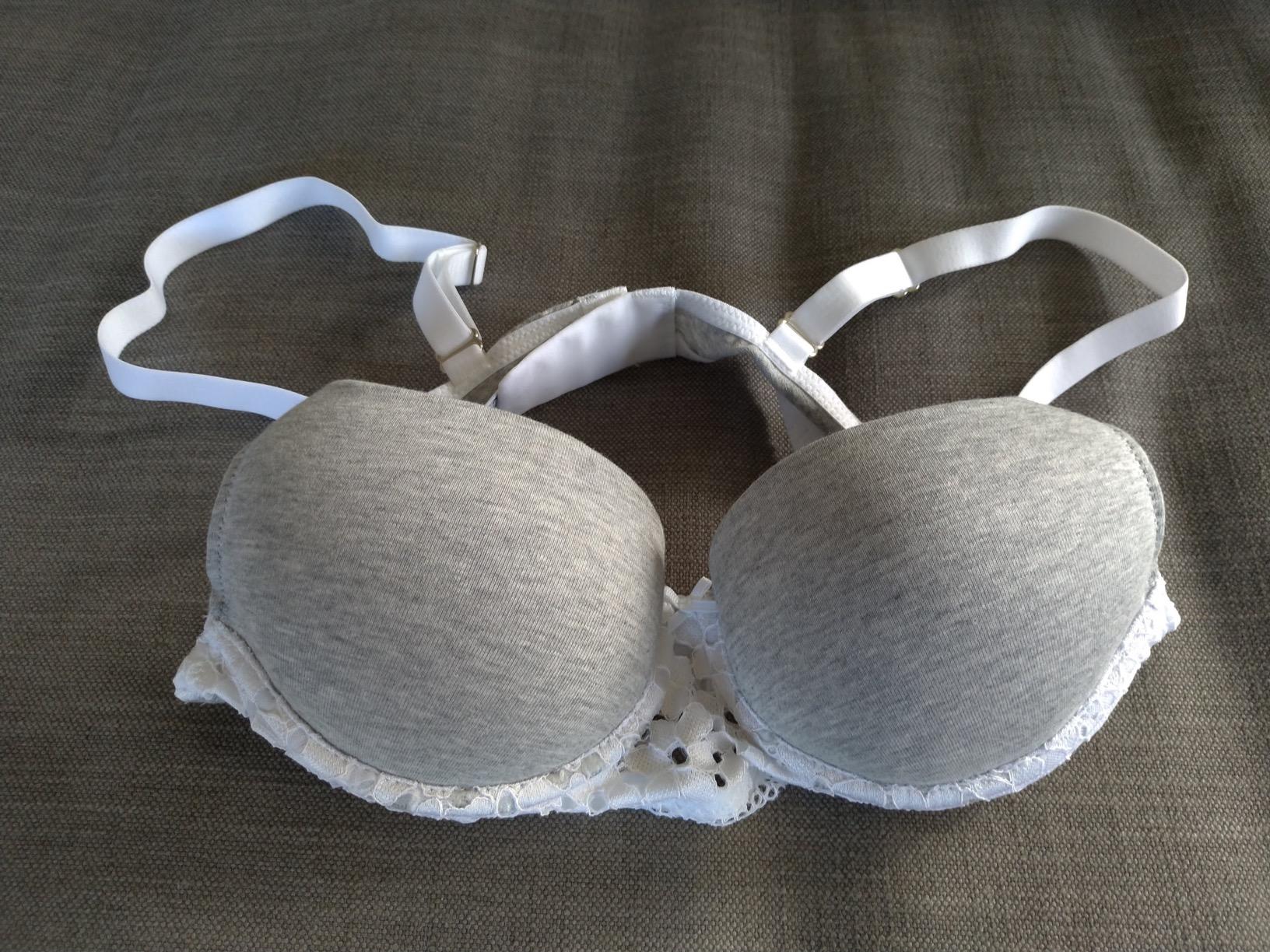 Iris & Lilly Soutien-Gorge Demi-Bonnet en Coton Femme, Gris Chiné, 100A ...