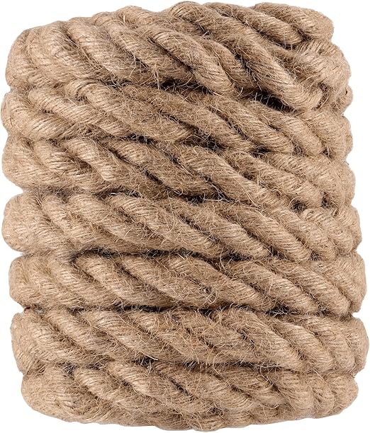 KOHAND 10 M x 26 MM Natural Jute Rope, Thick and Strong Jute Twine ...