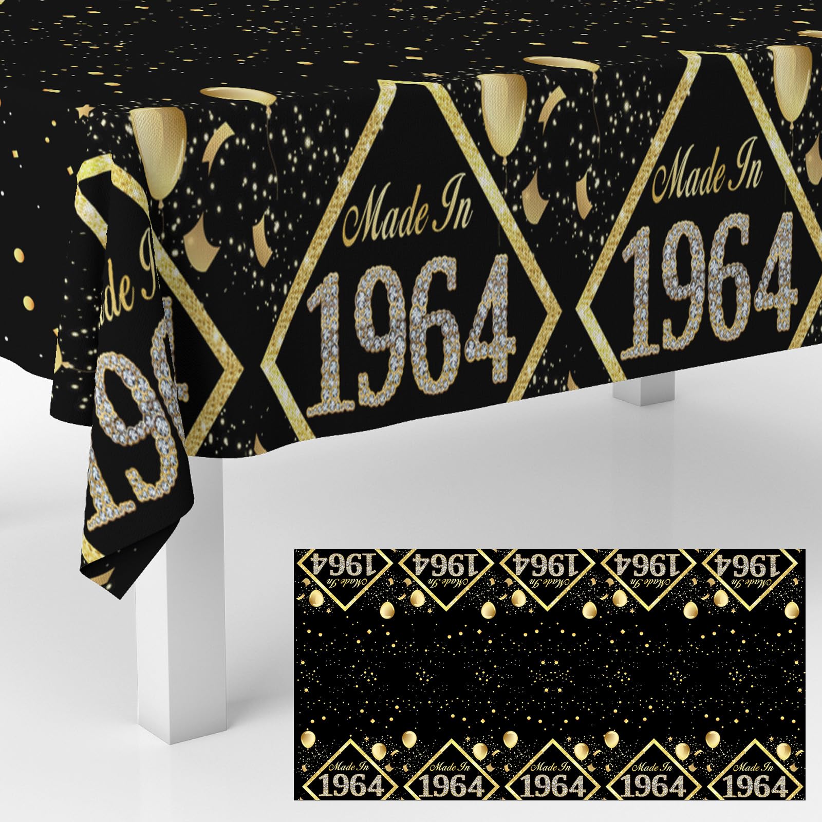 Snapklik.com : Made In 1964 Birthday Tablecloths, Cheer To 60 Years ...