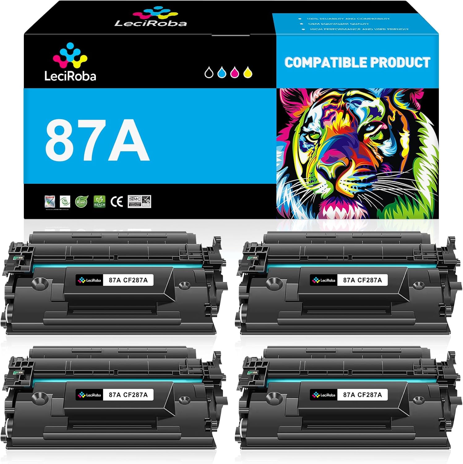 Amazon.com: LeciRoba 87A CF287A Toner Cartridge Replacement for HP 87A CF287A for HP Laserjet ...