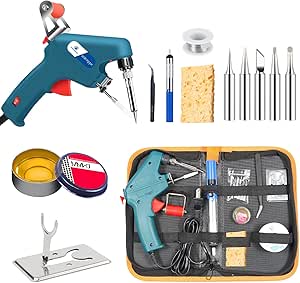 Amazon.com: Soldering iron Kit，80W 110V soldering Gun，45° Design Easier one-handed Operation ...