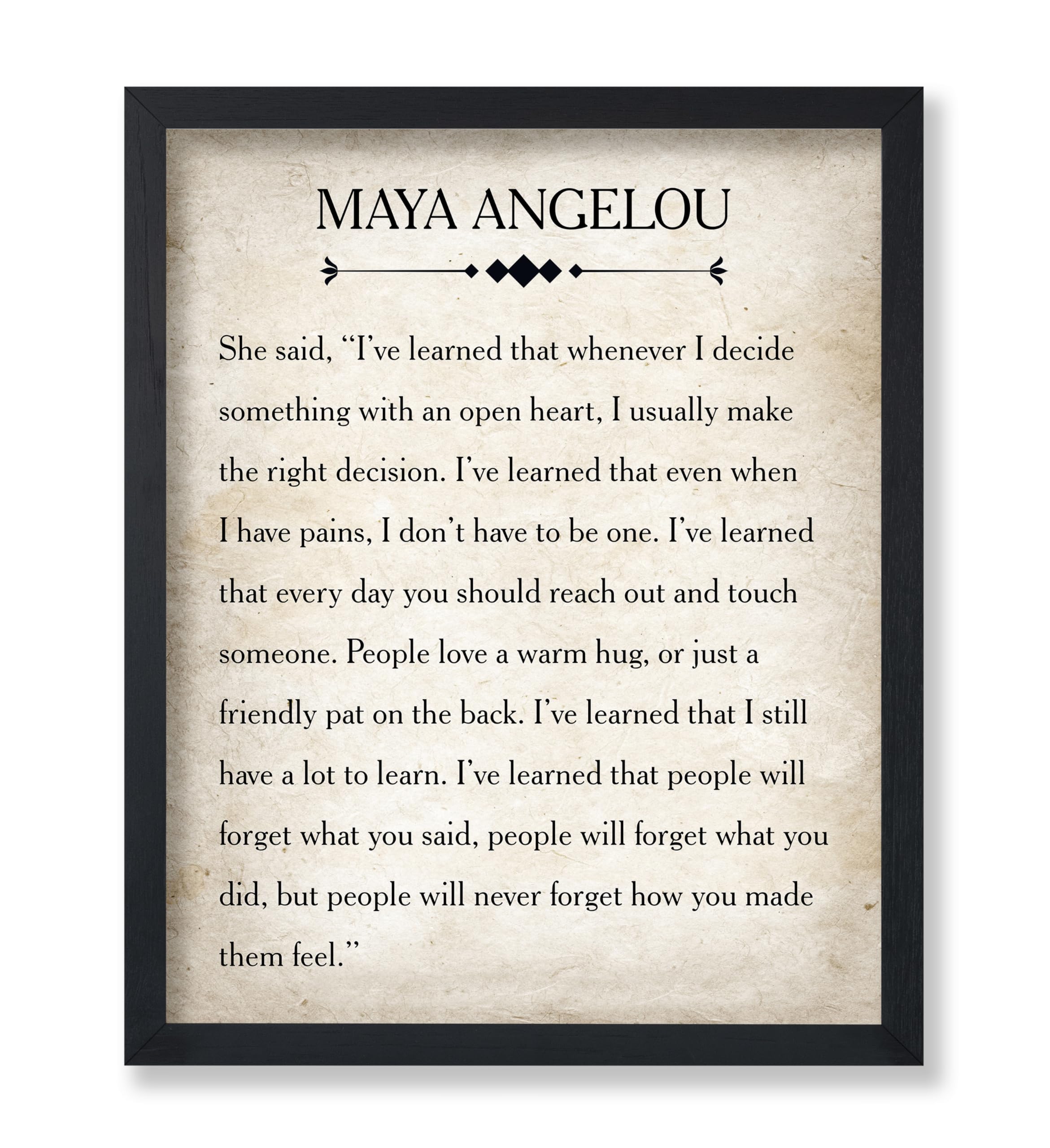 Amazon.com: Poster Master Maya Angelou Poster - People Will Never ...
