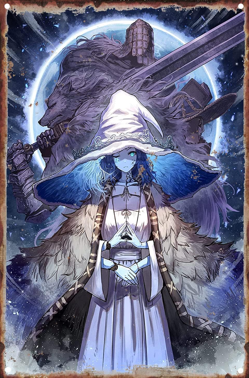 Amazon.com: KAARIRI Elden Ring Gaming Ranni And Blaidd Vintage Retro ...