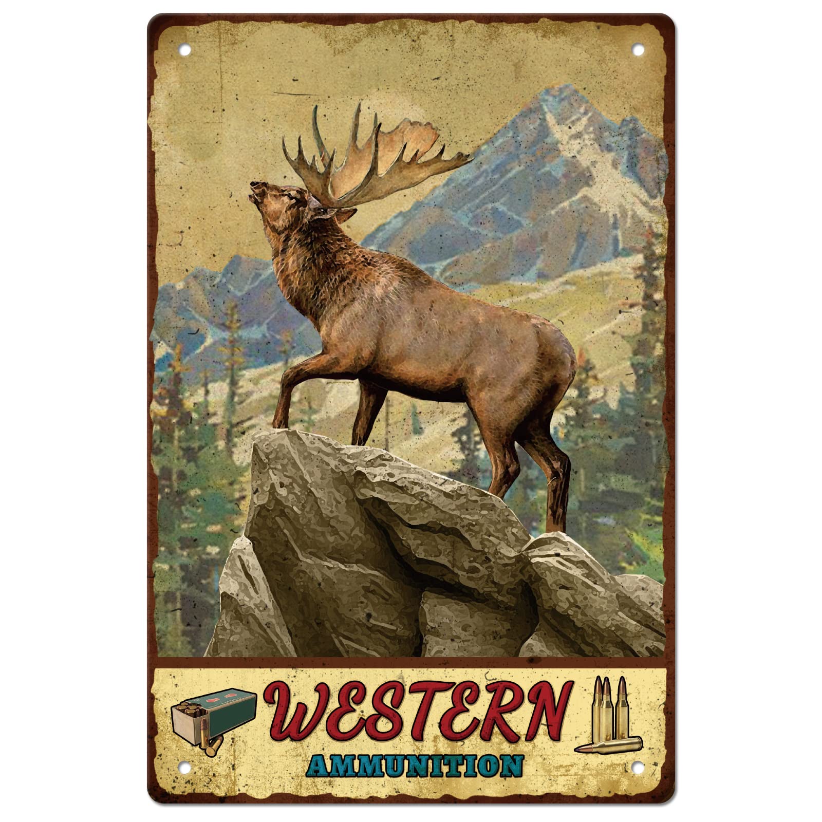 Western Metal Art Signs 24" TEXAS LONESTAR & KEYCHAIN HOLDER COMBO SET