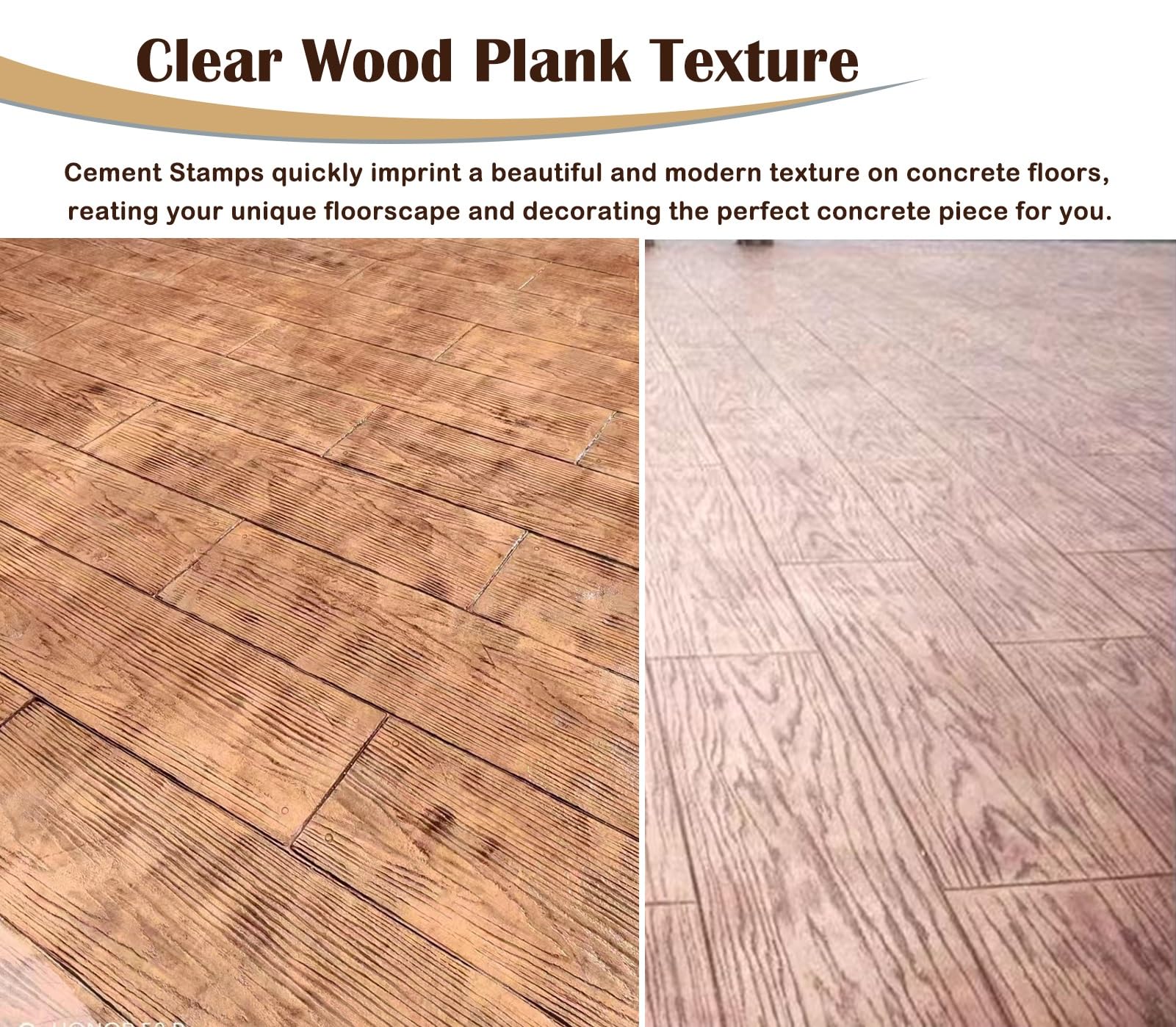 Modern Plank Stamped Concrete