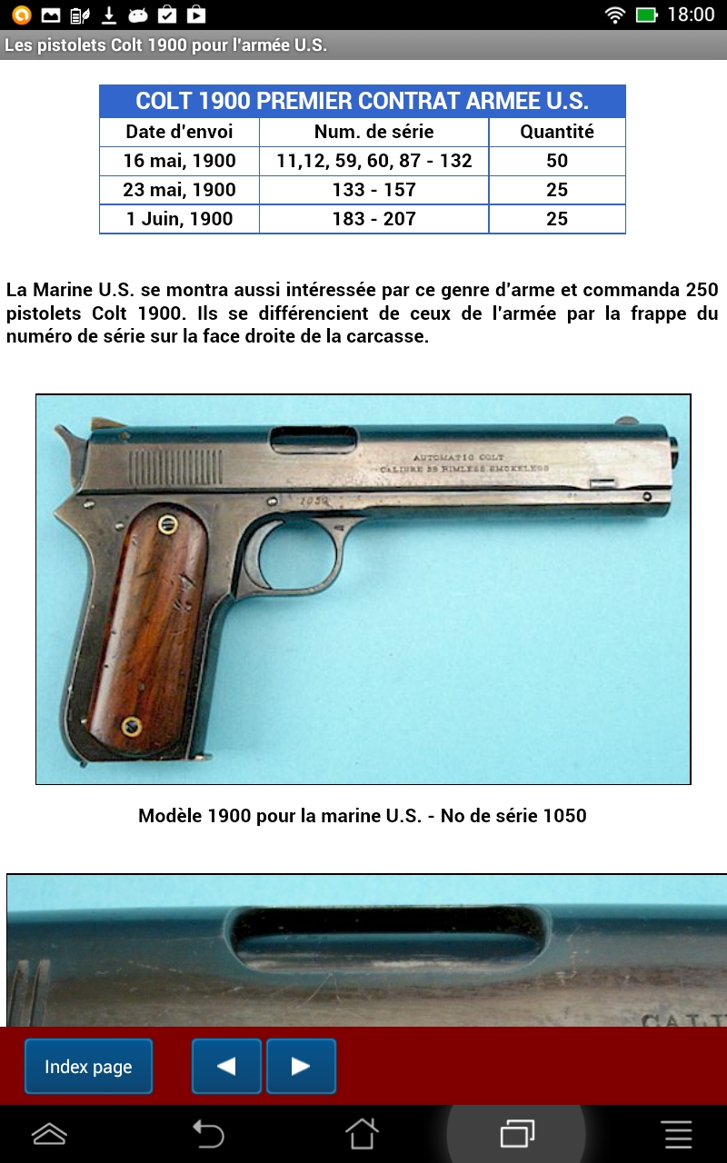 Les pistolets Colt de type 1900 expliqués - App on Amazon Appstore