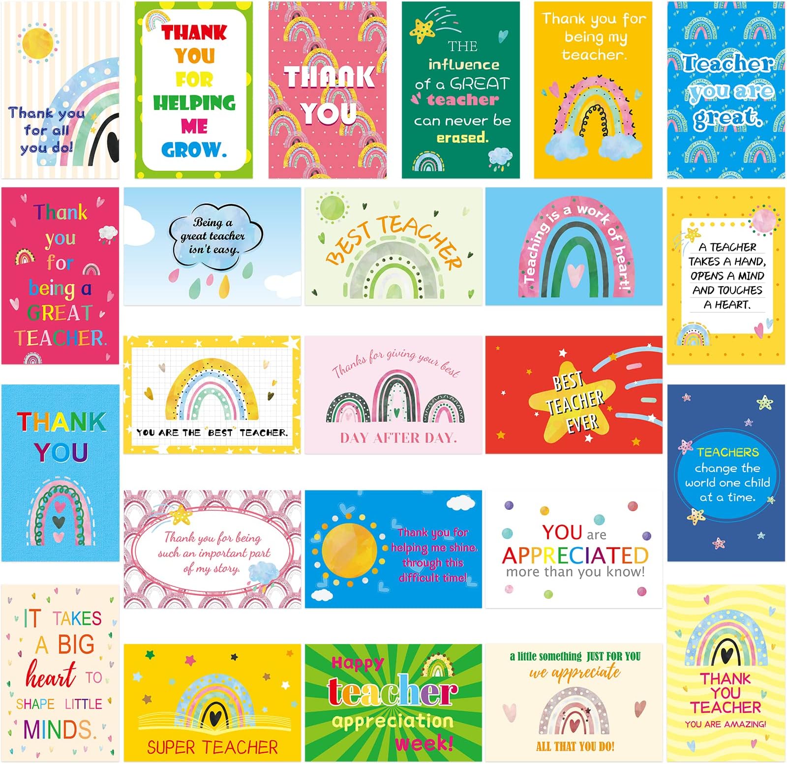Amazon.com : Old English Co. Thank You Teacher Red Cartoon Apple Card ...