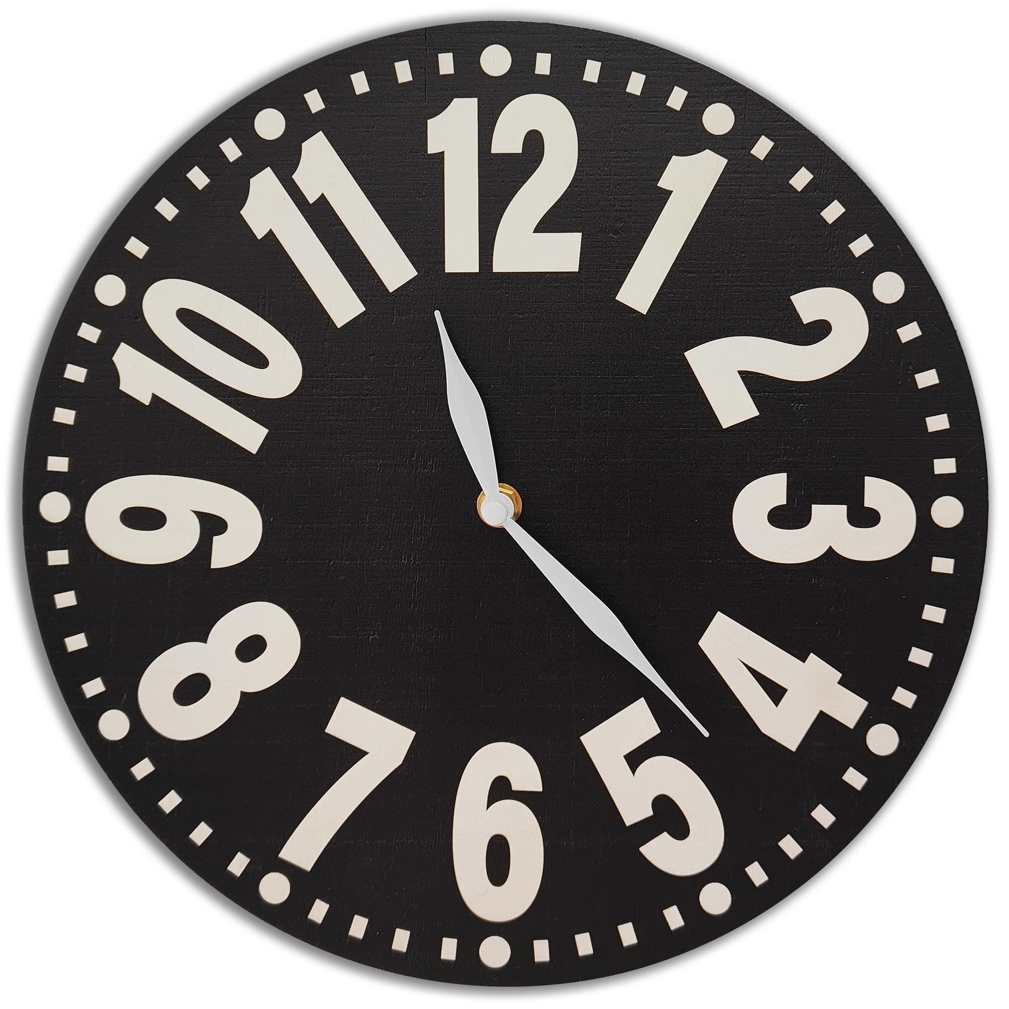 Amazon.com: Large White Number Modern Farmhouse Clocks for Walls ...