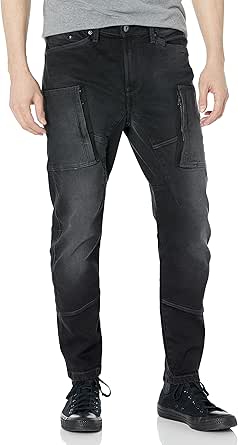 Amazon.com: G-Star Raw Men's Denim Cargo 3D Skinny Fit Jeans, Worn in Black Onyx : Clothing ...