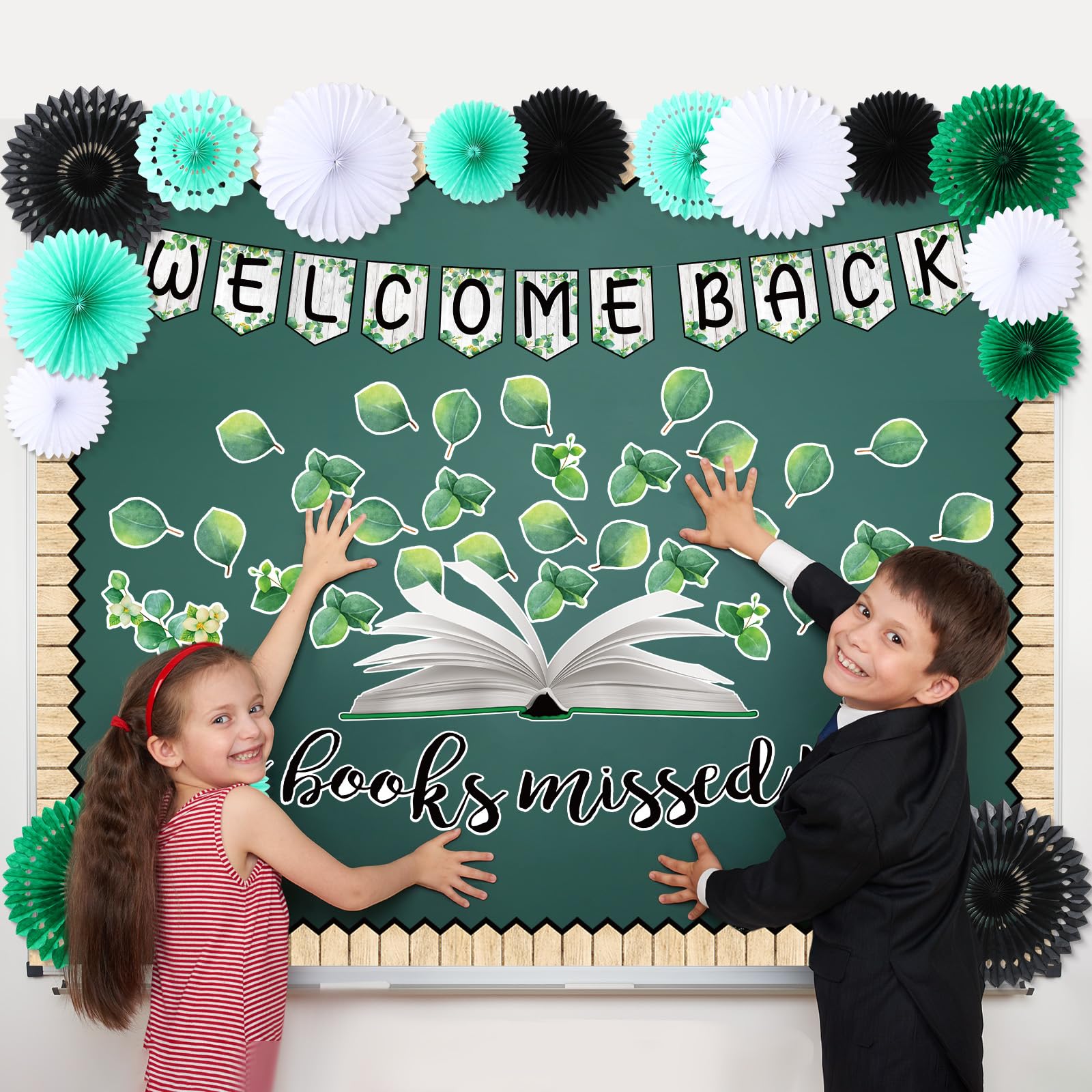 Snapklik.com : 83 Pcs Welcome Bulletin Board Set Welcome Back The Books ...