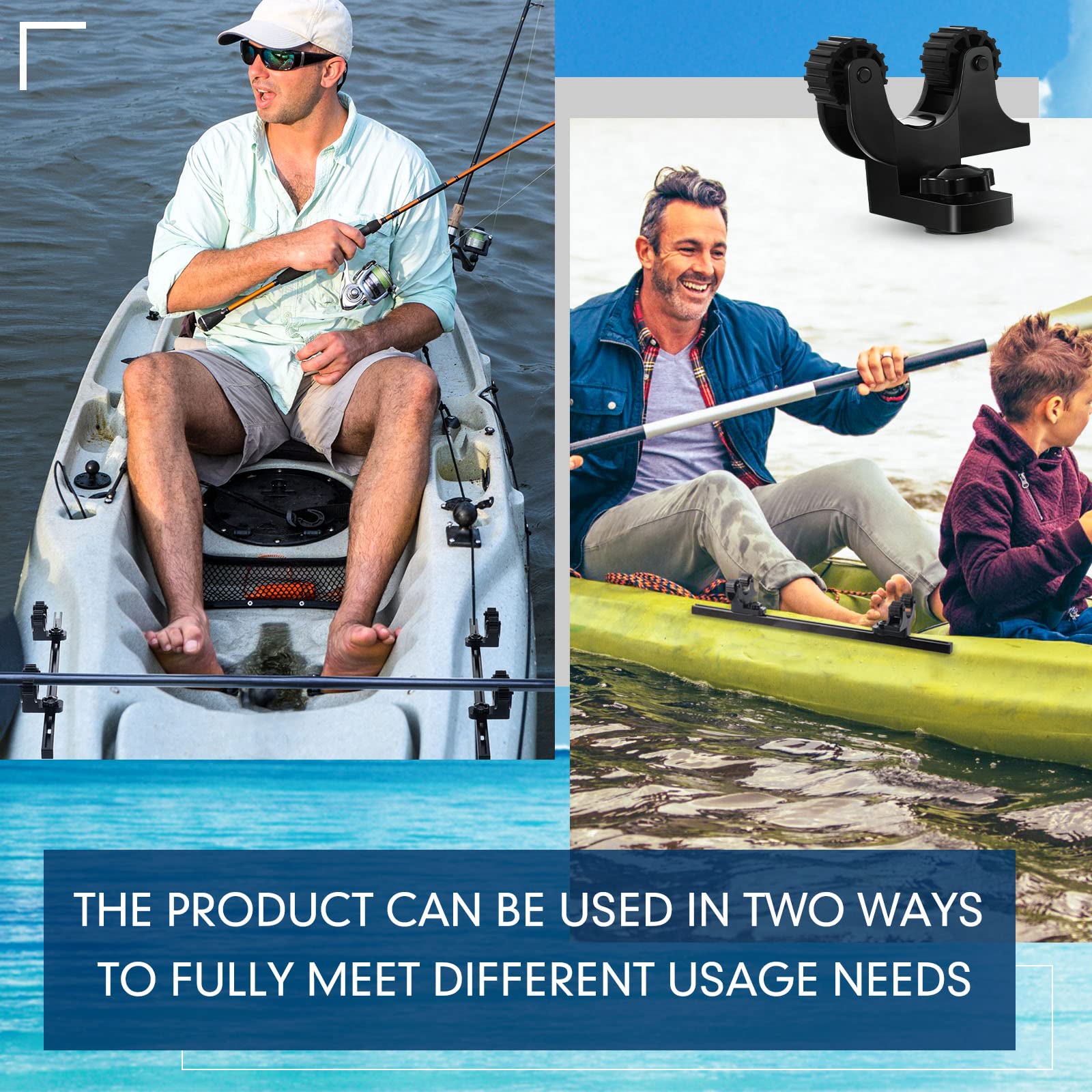 Snapklik.com : Riakrum Summer Kayak Paddle Holder Track Mount ...