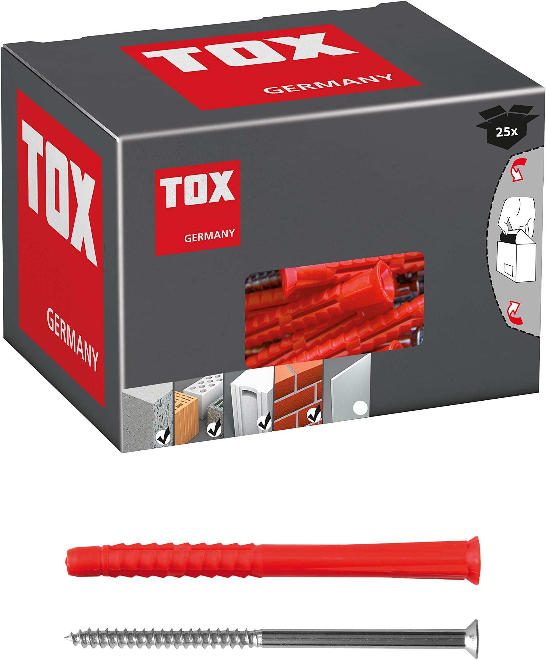 Cheville universelle pour cadre TOX Constructor 10 x 160 mm + vis ...