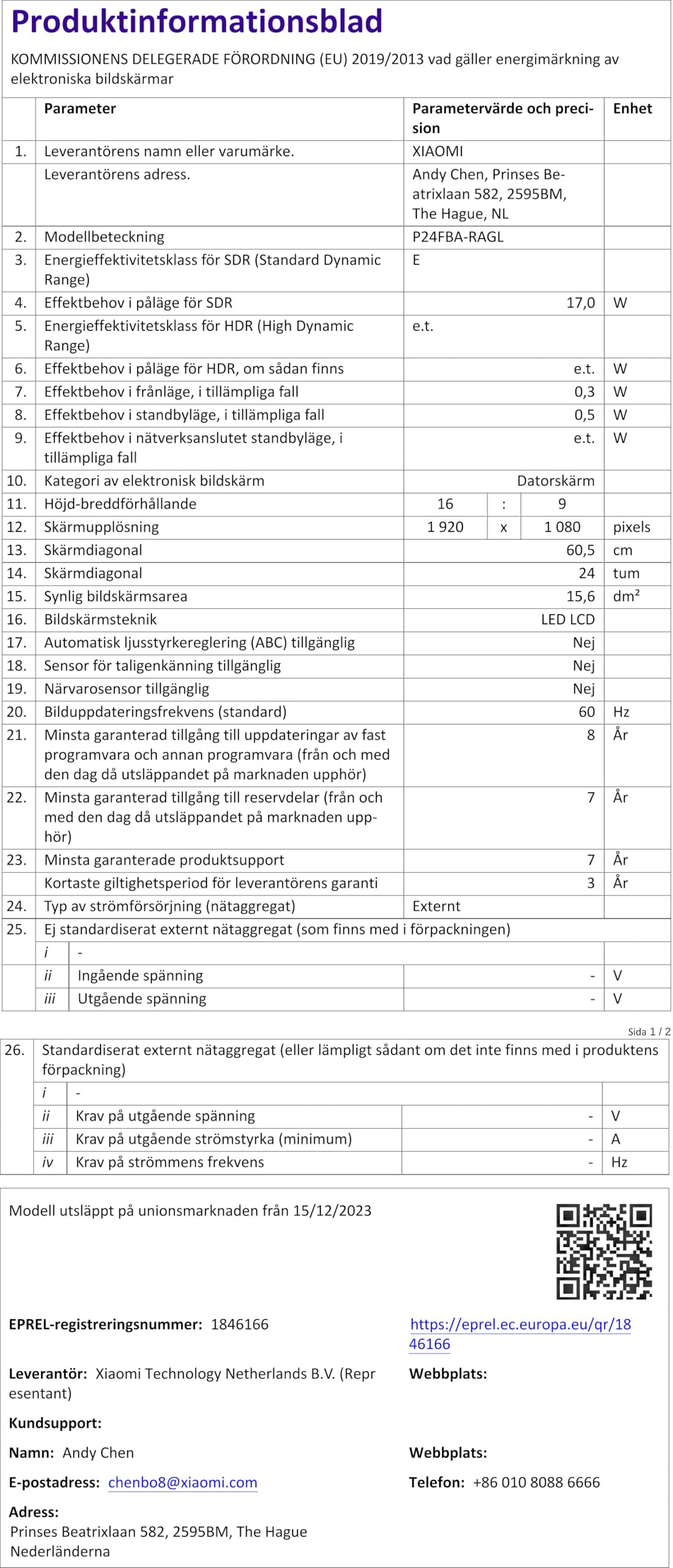 Thomson 27-tum QHD Gaming-monitor, 180 Hz IPS-panel, RGB ...