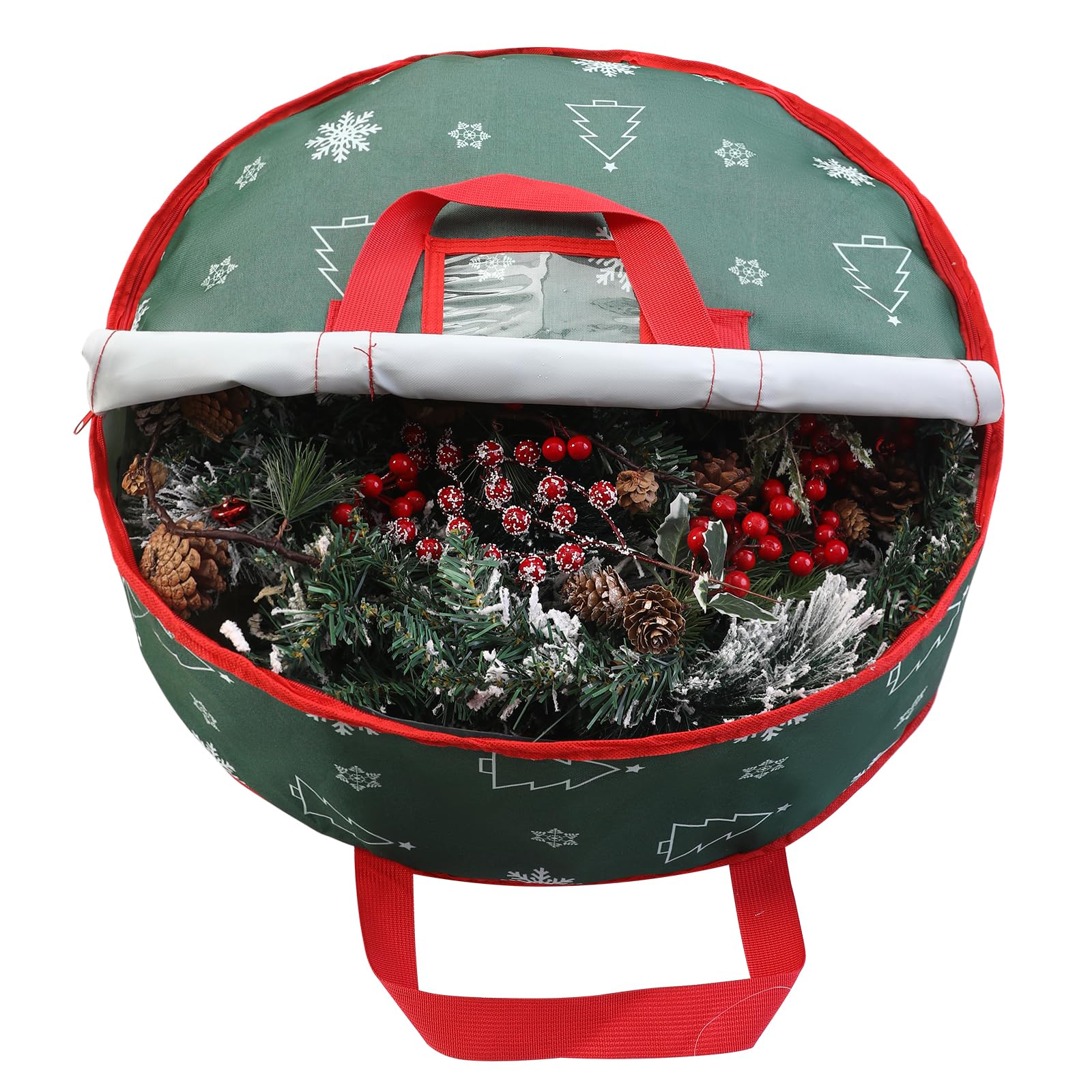 Amazon.com: YIYA Christmas Wreath Storage Box 24 Inch Garland Holiday ...