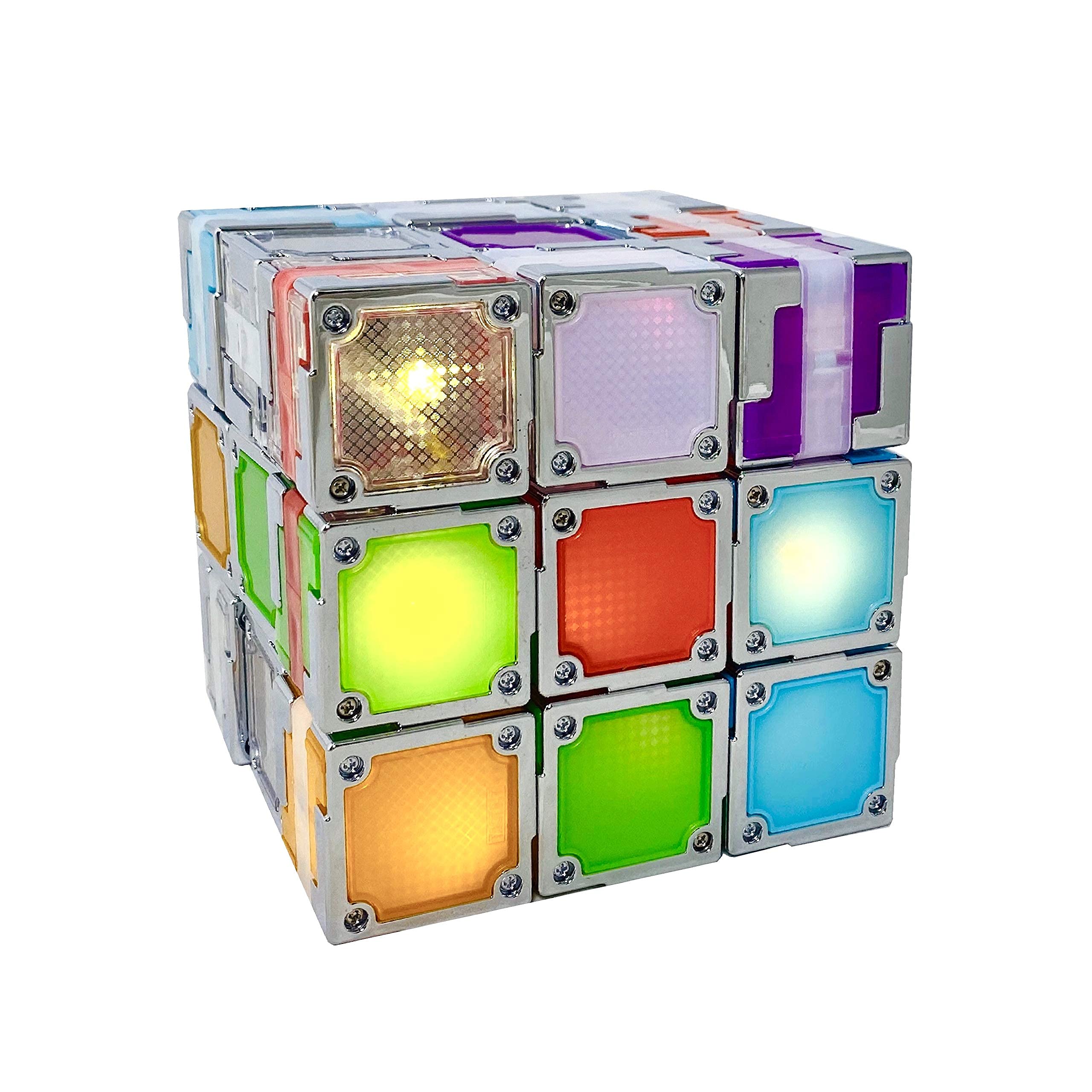 12-Set Magnetic Electronic Cubes | Building STEM Toys for Toddlers ...