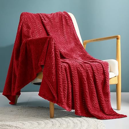 Exclusivo Mezcla Large Flannel Fleece Throw Blanket, 127x178 CM Sofa ...