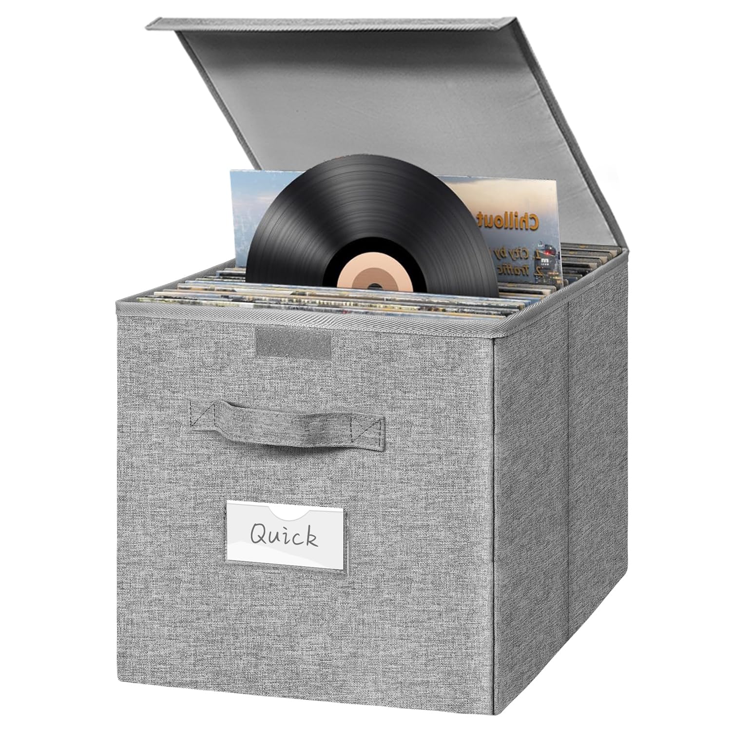 Amazon.com: BOHEMIABY Vinyl Record Storage Box, Vinyl Record Case for ...