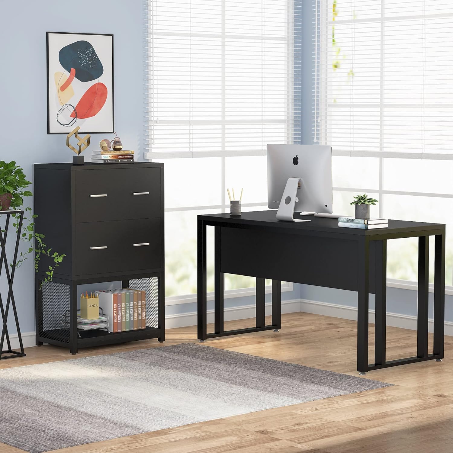 Buy Tribesigns 2 Drawer Lateral File Cabinet Letter/Legal/A4 Size ...