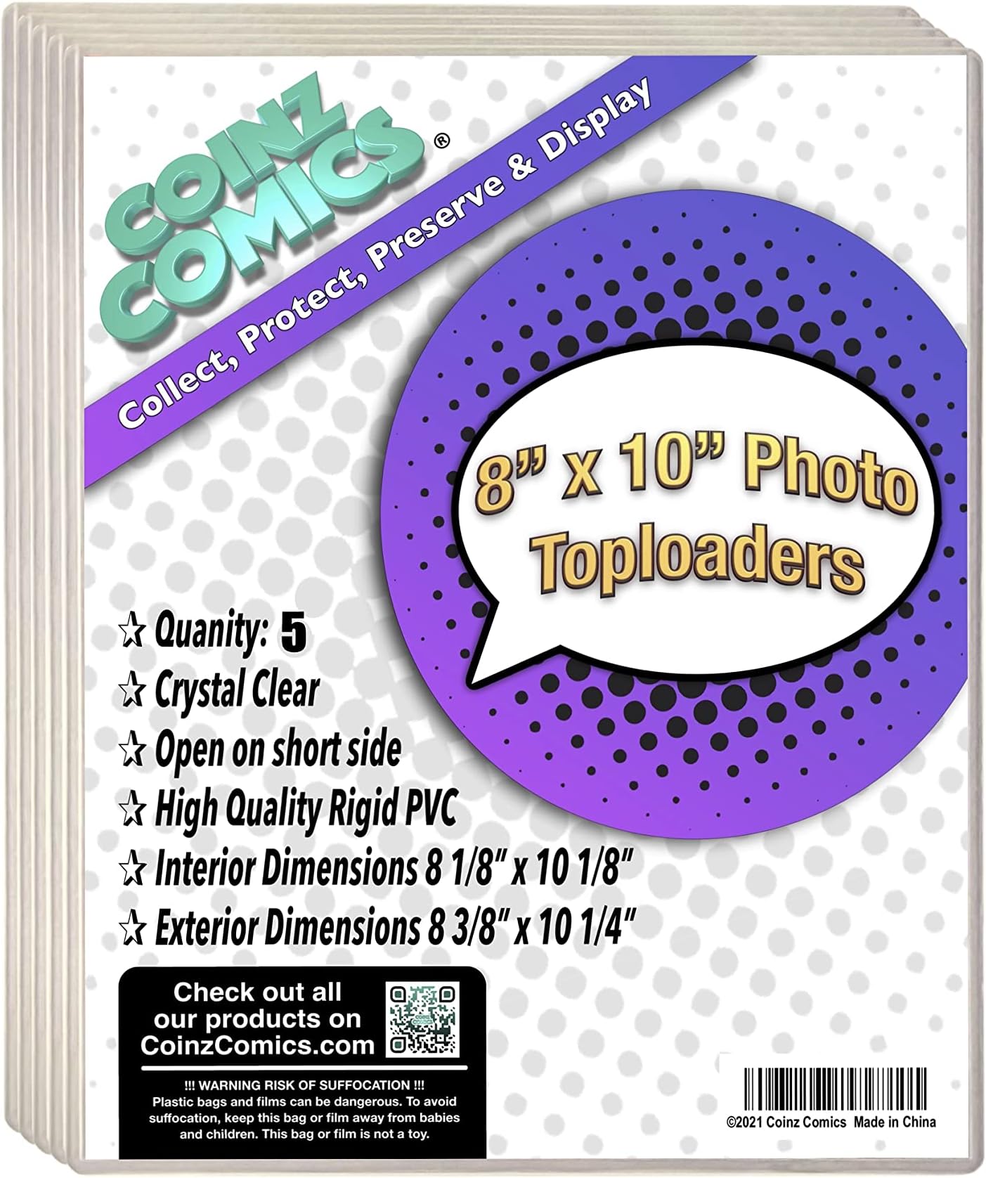 Amazon.com : Cardboard Gold 8" x 10" Photo Top Loaders (25ct) - Next ...