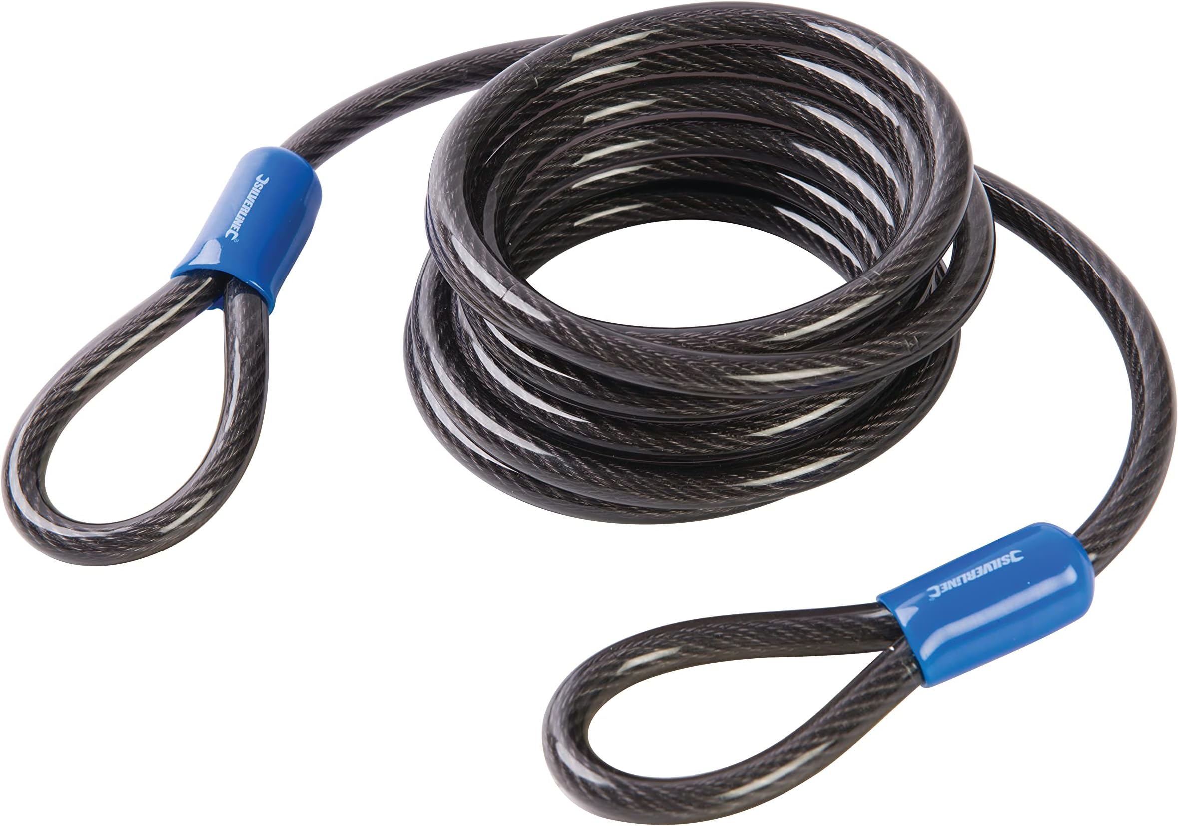 Long 3M Steel Security Vinyl Coated Cable & Padlock Bike/Car/Trailer ...