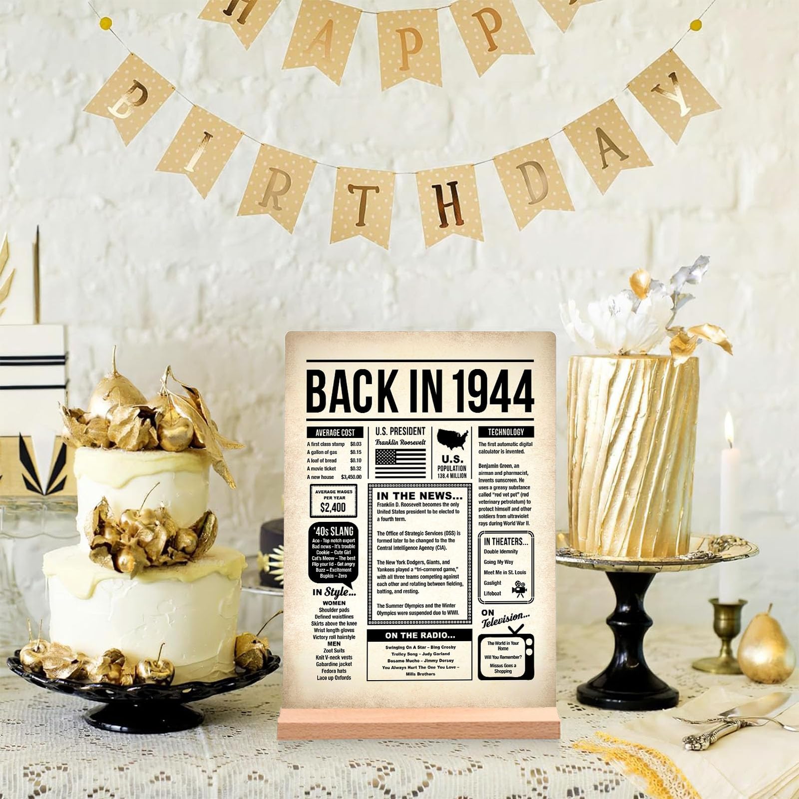 Elegant 80th Birthday Background Elegant 80th Birthday Background