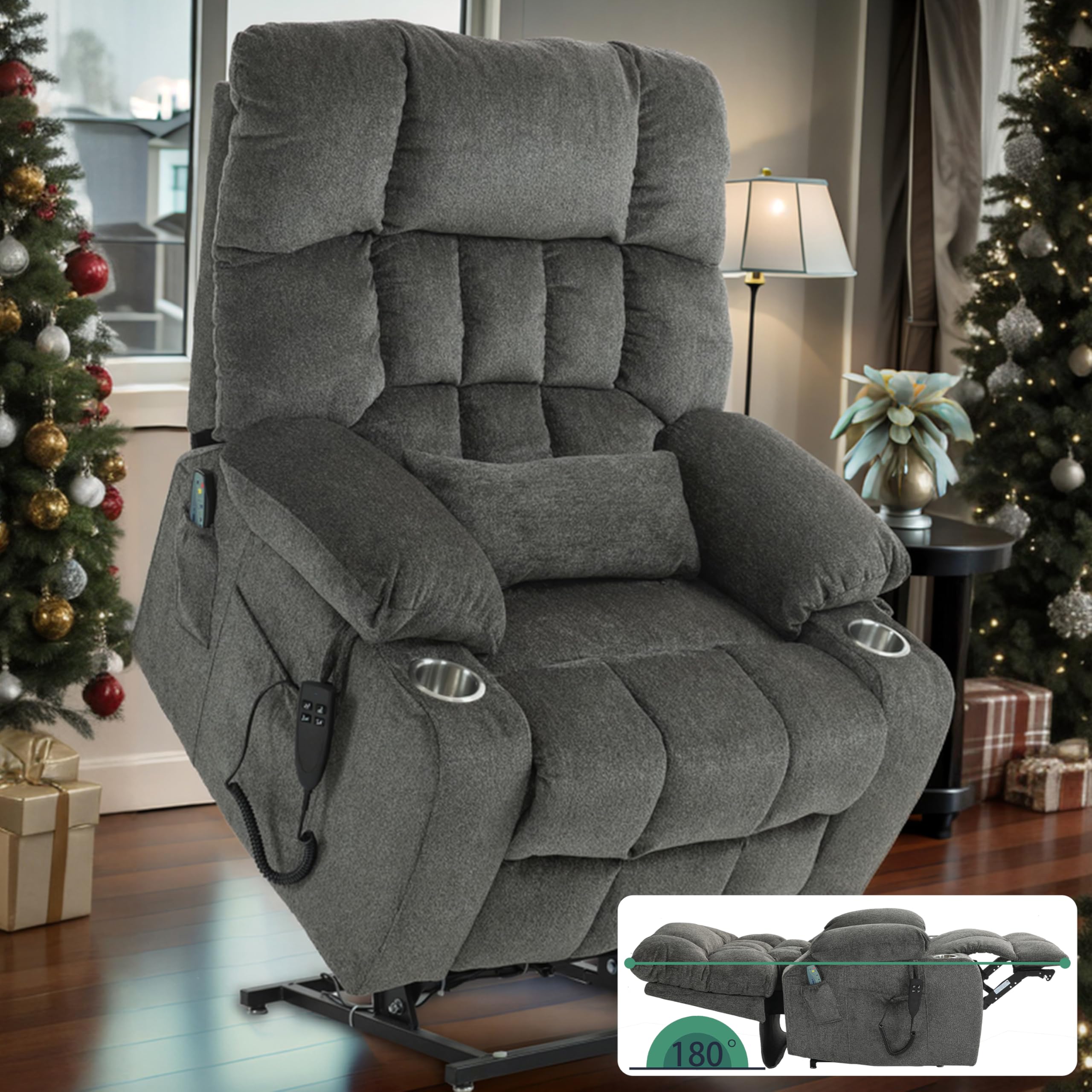 Amazon.com: PUG258Y Power Lift Recliner Chair: Electronic Recliner ...