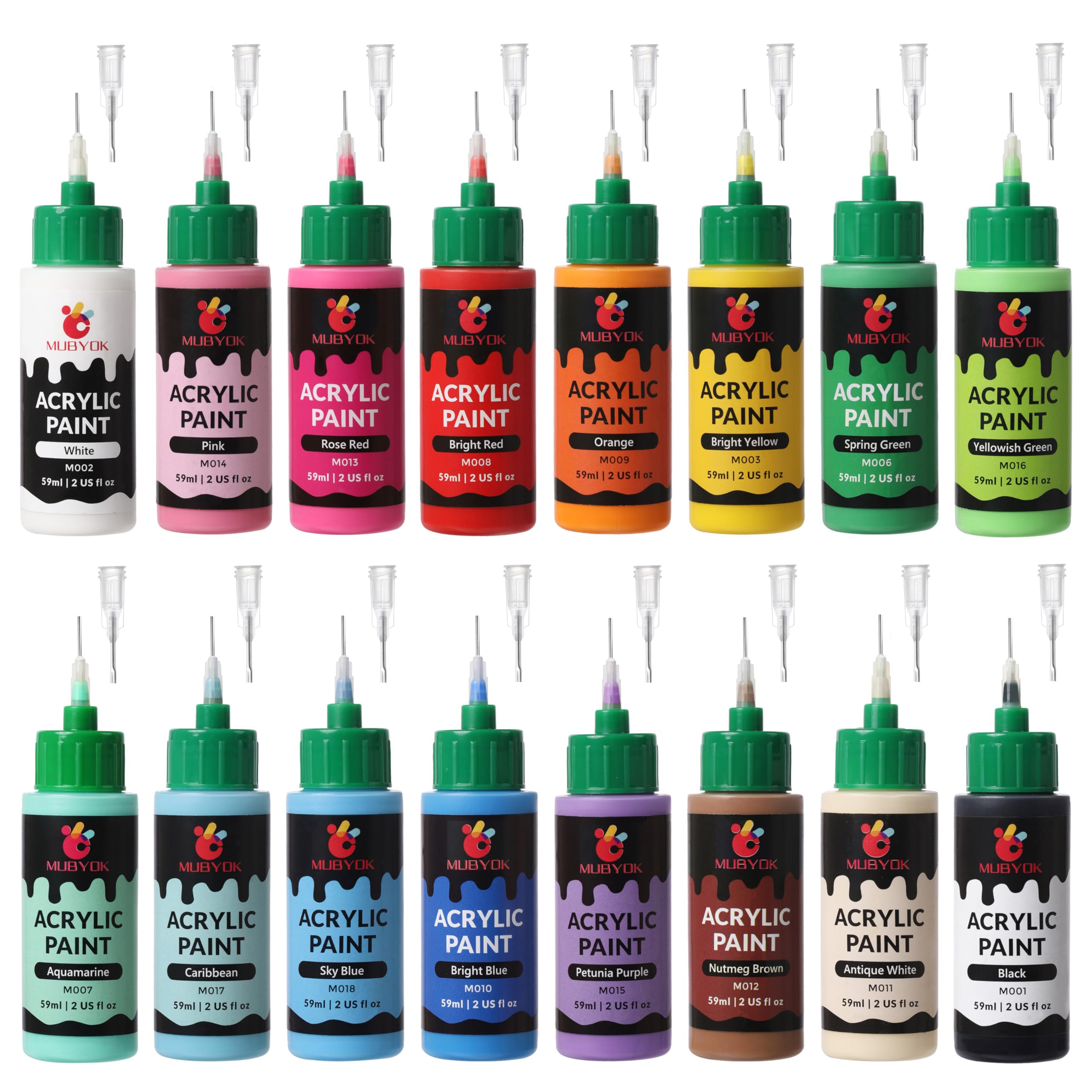 Kids Casual Wear Pants Matte Acrylic Paint Set With Needle Cap - 16 ...