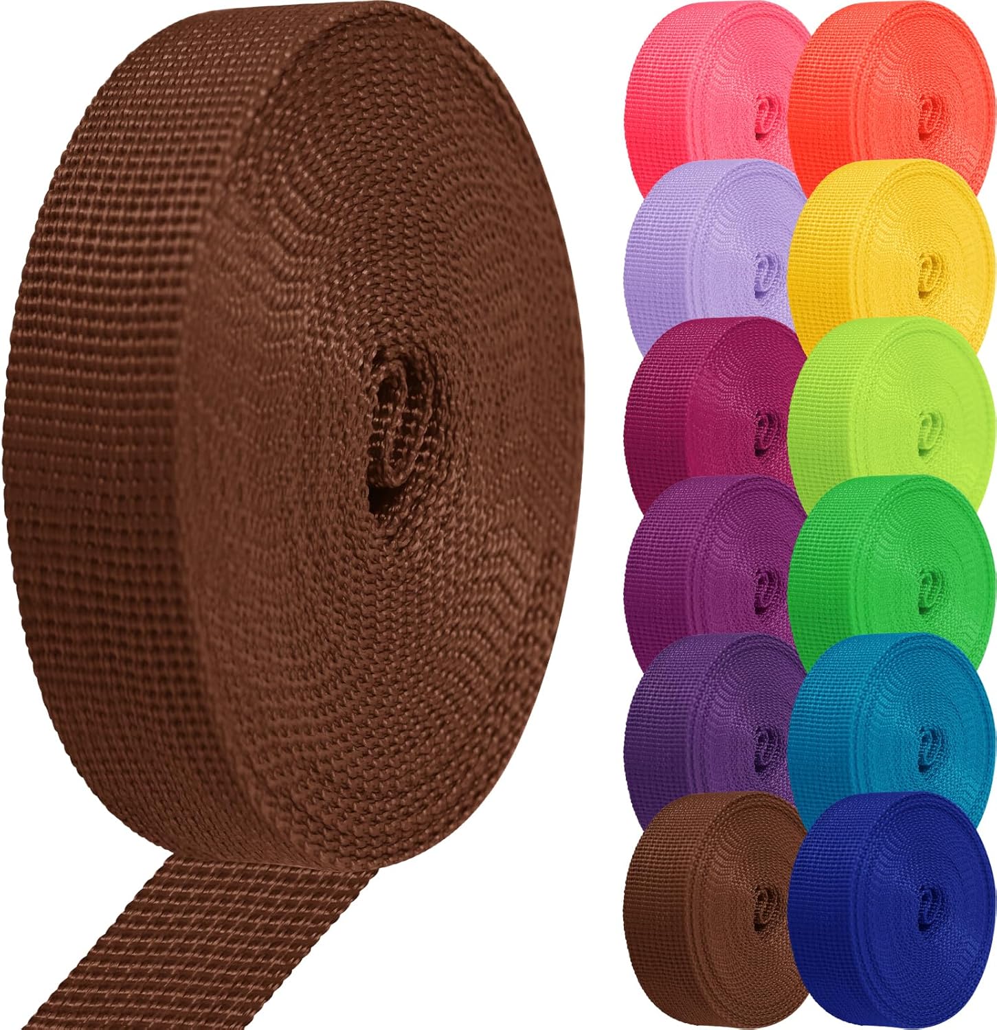 Amazon.com: Polypropylene Webbing 1 Inch 1.5 Inch Nylon Webbing Straps ...