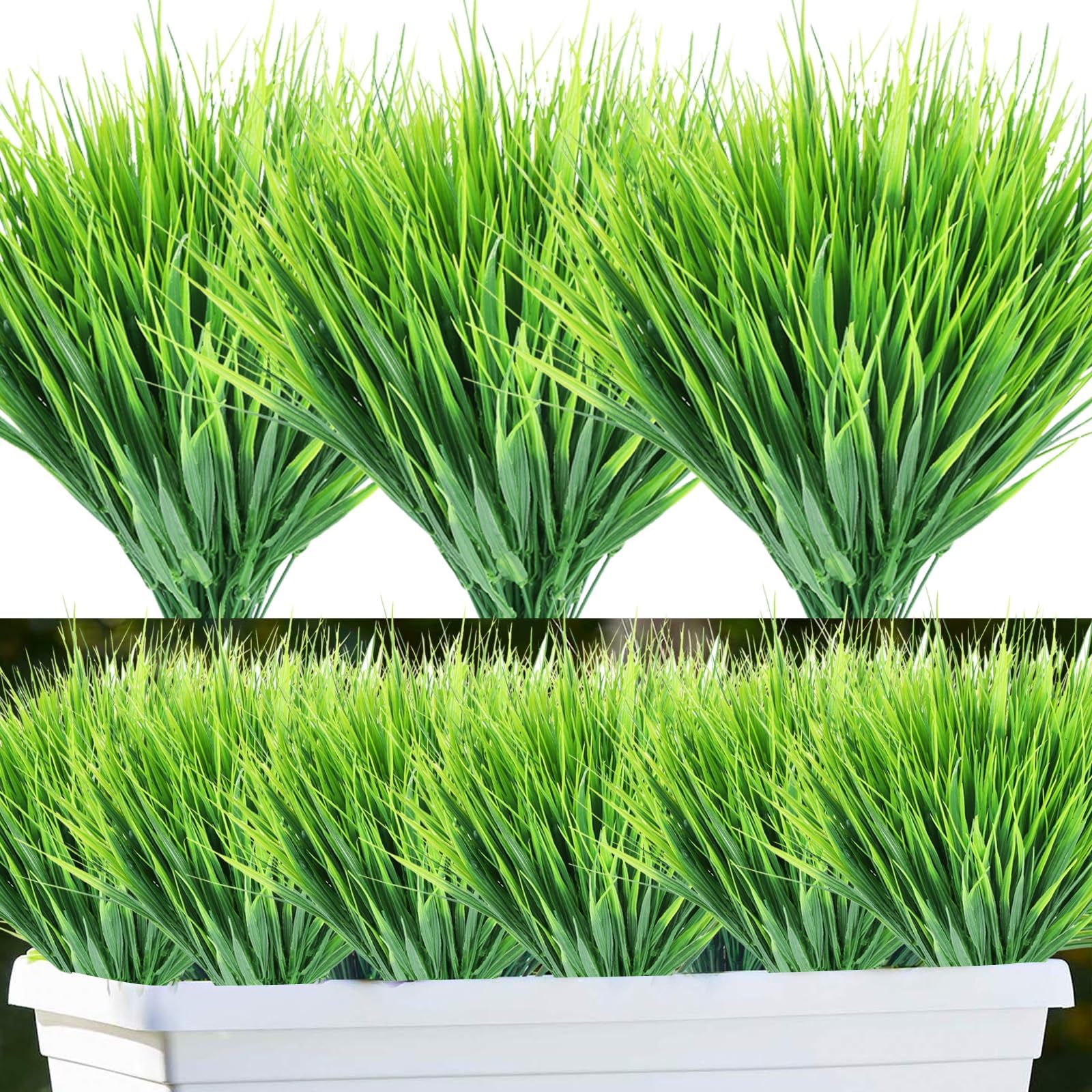 Klocke Kunstpflanzen Hochwertiges & Künstliches Gras/Dekogras im Topf ...