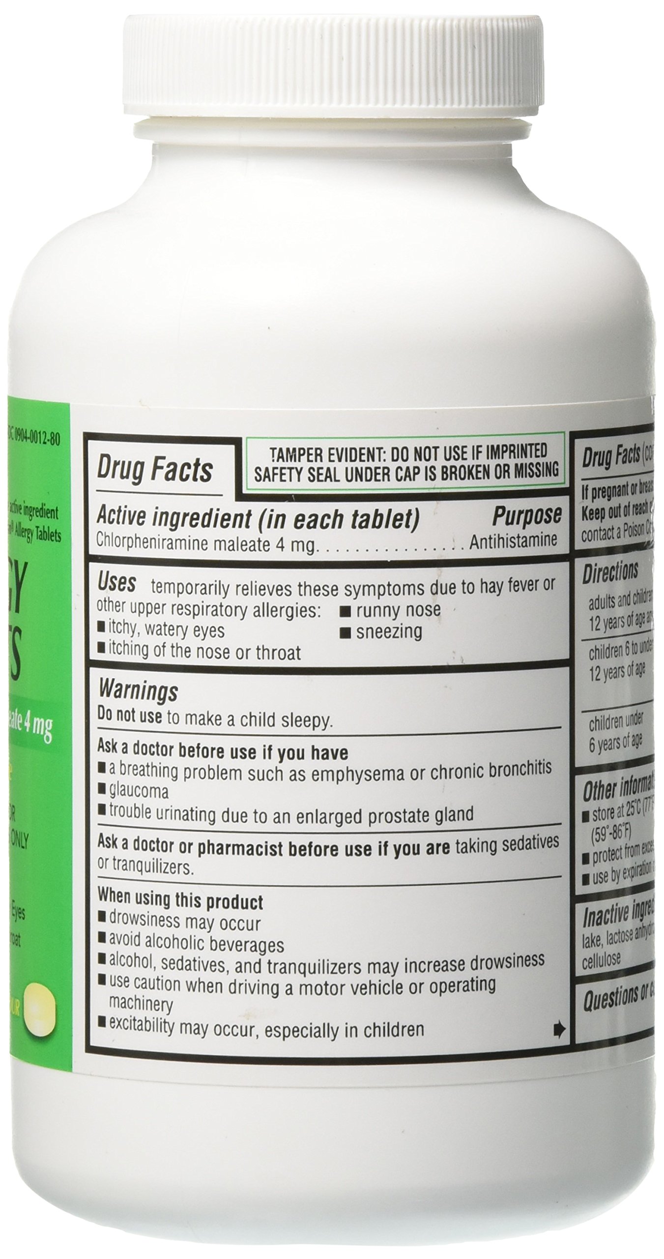 Snapklik.com : Major Pharmaceuticals Chlorpheniramine Maleate 4 Mg Anti ...