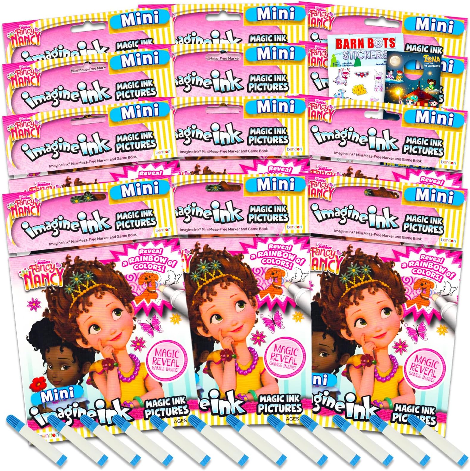 Amazon.com: Disney Fancy Nancy Imagine Ink Coloring Book Set for Kids ...