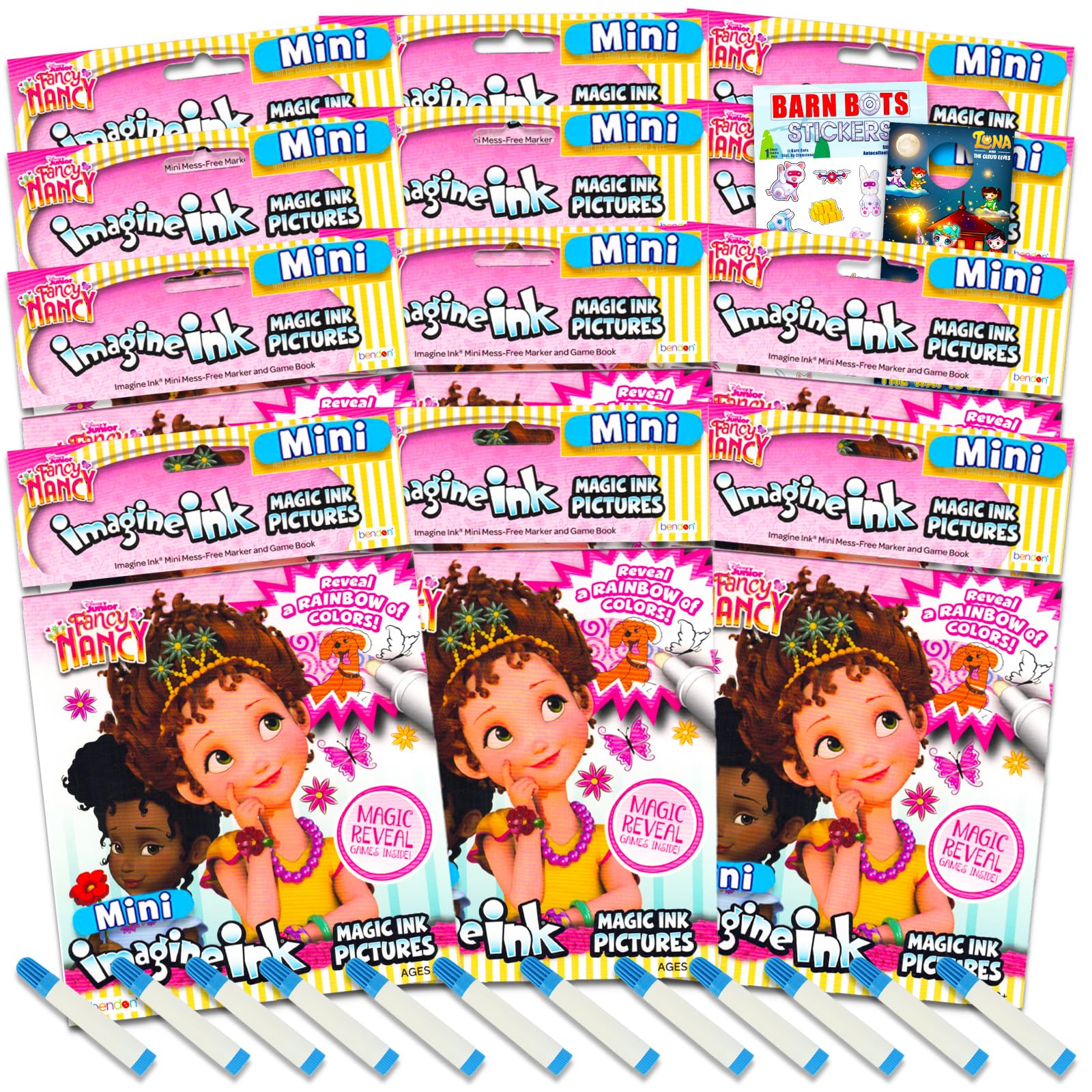 Amazon.com: Disney Fancy Nancy Imagine Ink Coloring Book Set for Kids ...