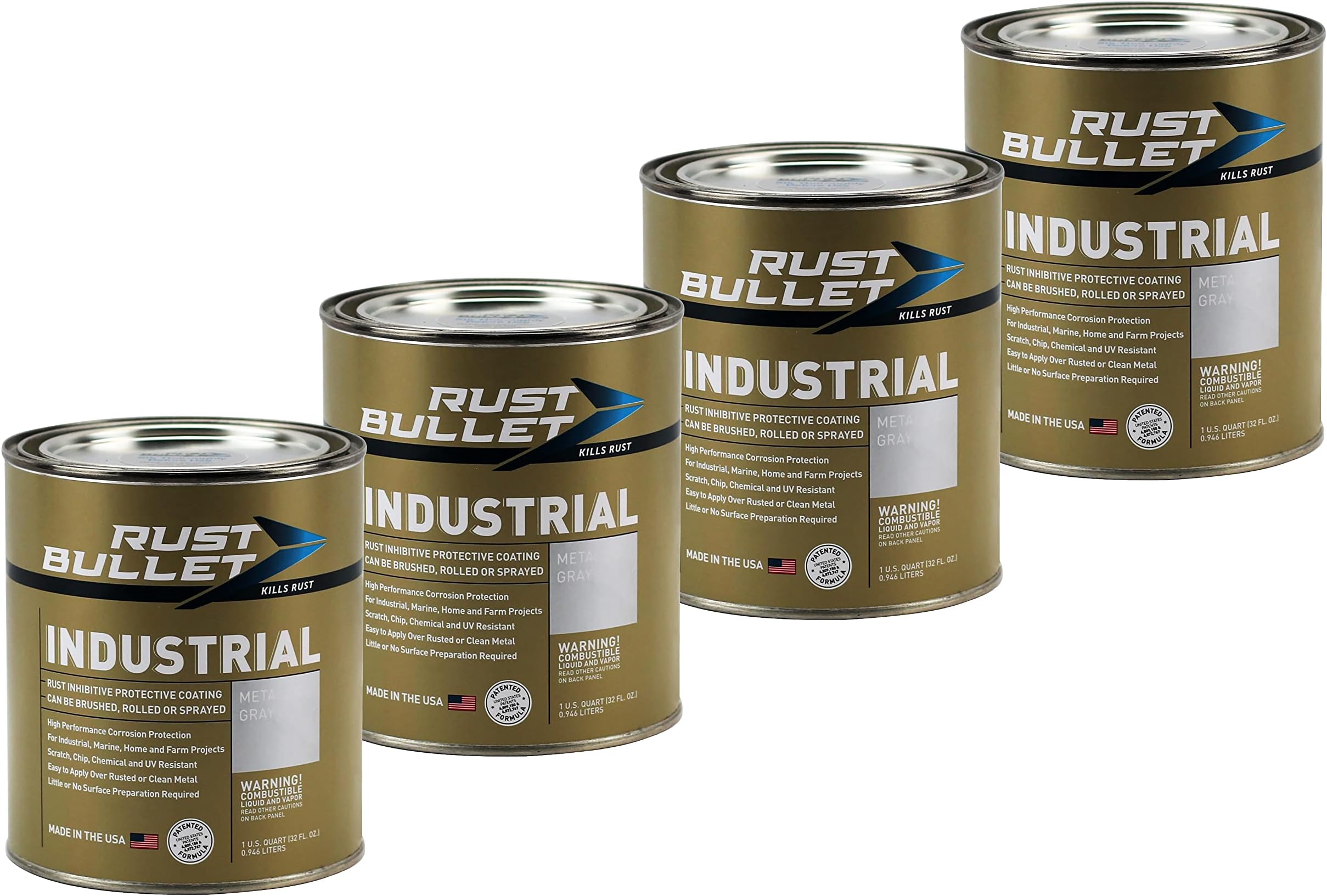 Amazon.com: RUST BULLET Industrial Rust Protection and Inhibitor - 4 ...