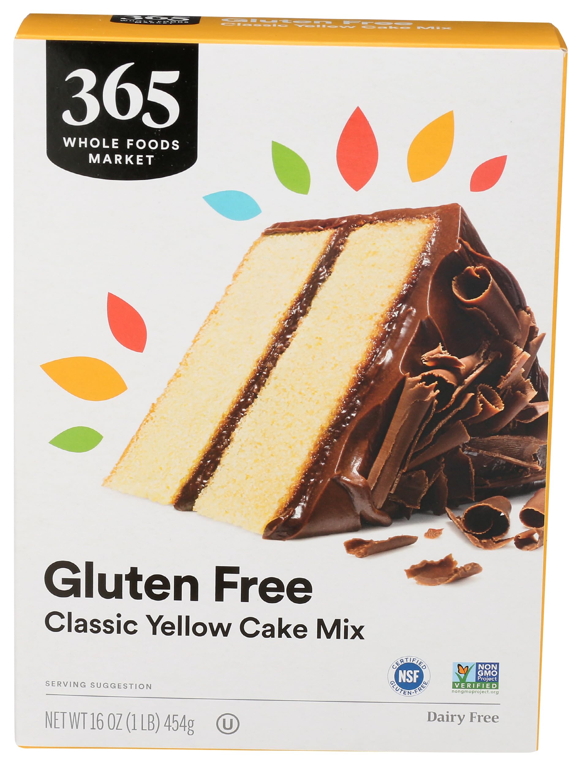 Amazon.com: 365 by Whole Foods Market, Gluten Free Yellow Cake Mix, 16 ...