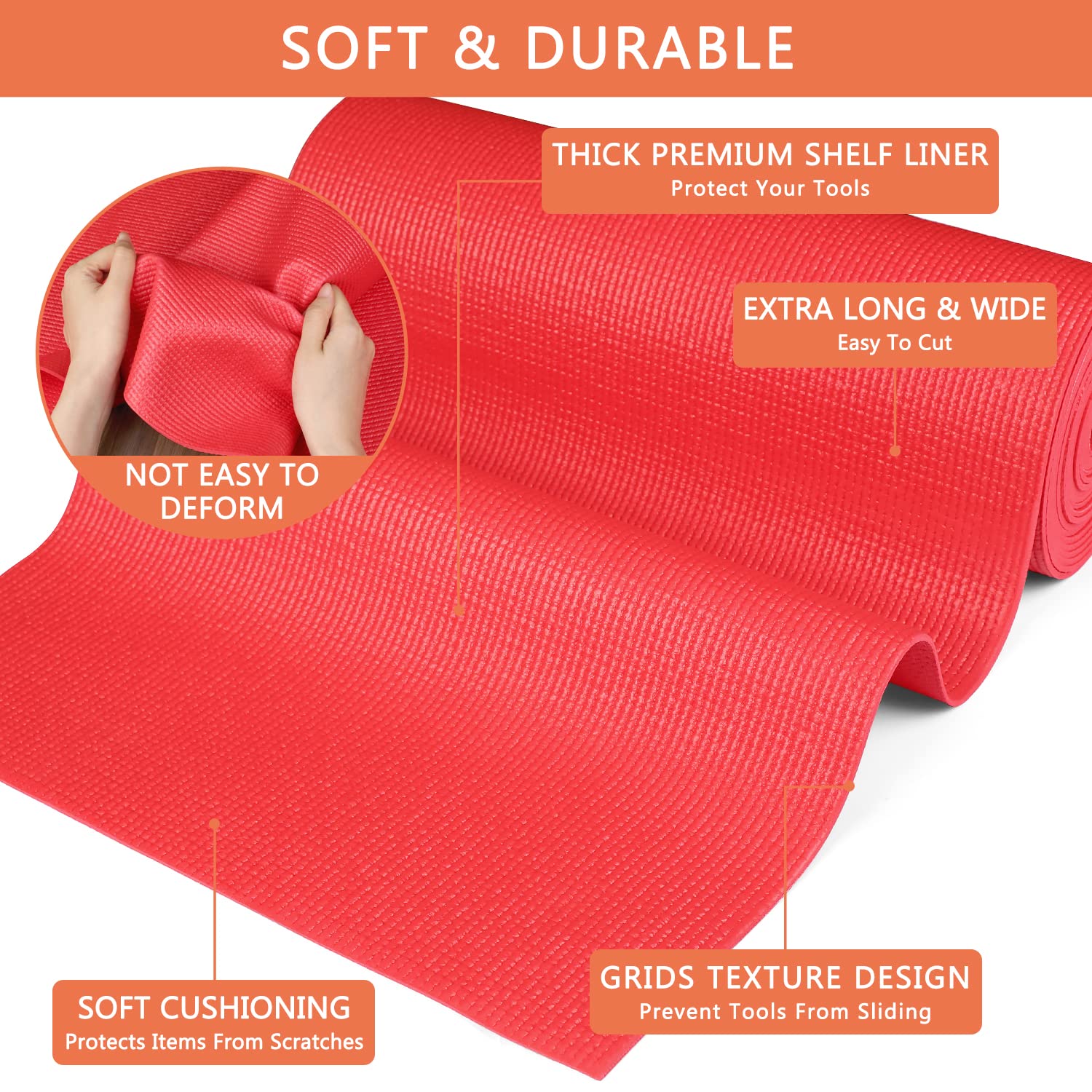 Snapklik.com : Foam Toolbox Liner Drawer Mat 1/8 Inch Thick X 24 Inch ...