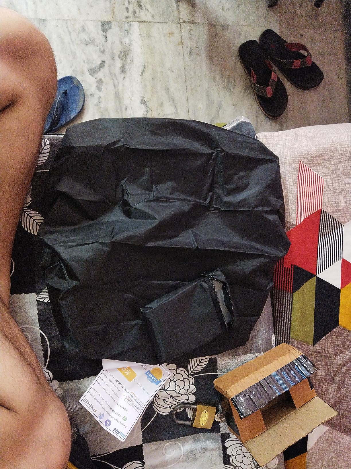 Jeval Bag Cover Waterproof Backpack Cover for 12 Liter to 30 Liter Bag with Pouch (Pack of 1 ...