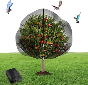 Amazon.com : Fruit Tree Netting Cover with Zipper and Drawstring Large Bird Netting for Fruit ...