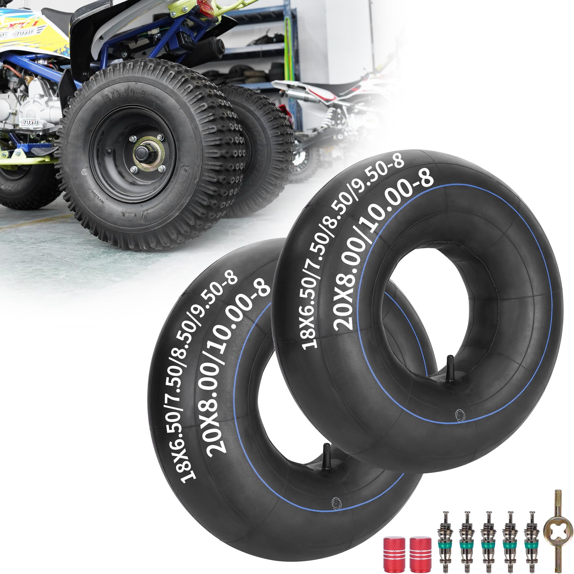 Amazon.com: Air-Loc Two 18x6.50-8, 18x7.50-8 Lawn Mower Tire Inner ...