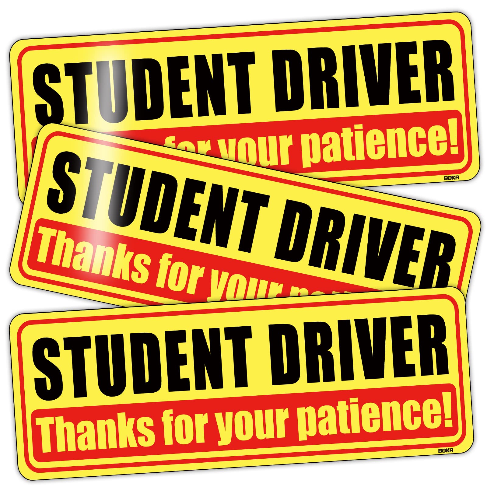 Buy BOKA Student Driver Magnet for Car, Upgraded Please Be Patient New ...