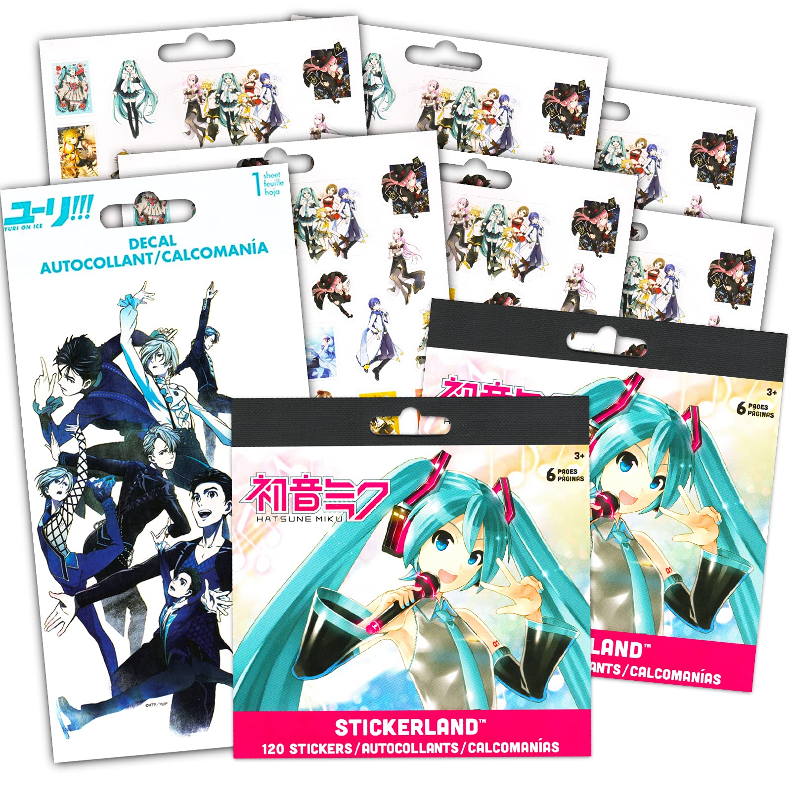 Hatsune Miku Sticker Pack Bundle ~ 240 Hatsune Miku Stickers with Yuri ...