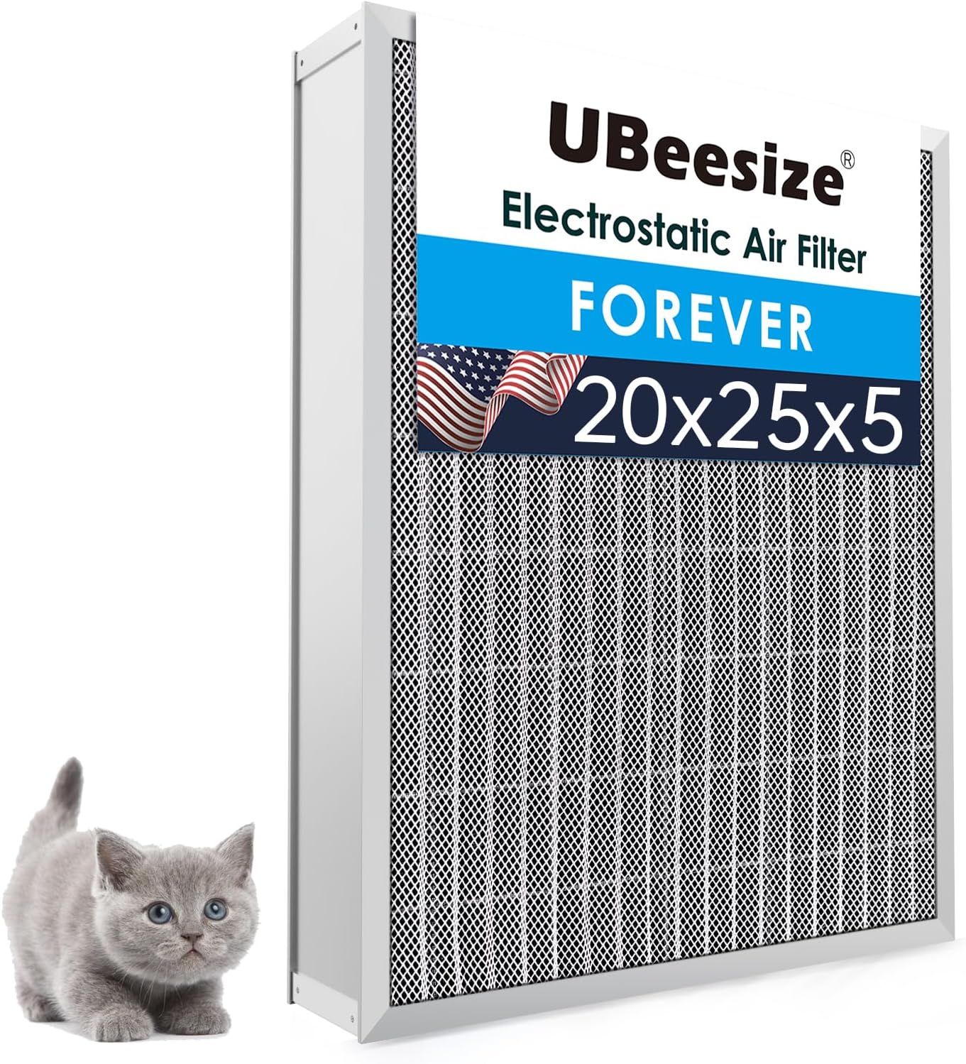 Amazon.com: UBeesize 20x25x5 Reusable Air Filter HVAC AC Furnace Filter ...