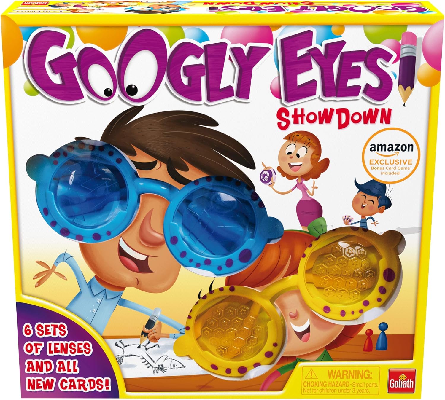 Amazon.com: Goliath Googly Eyes Showdown - Family Drawing Game with ...