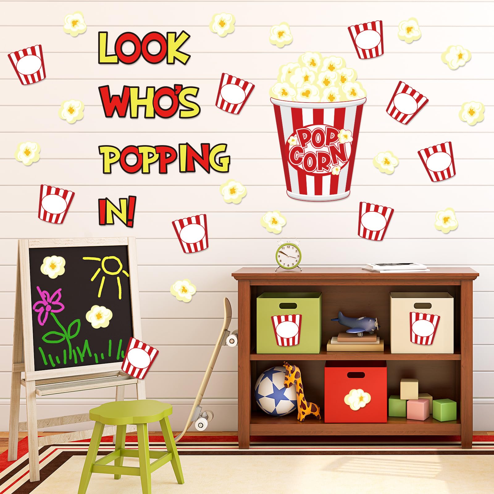 Circus Bulletin Board Border 70 Pcs Popcorn Bulletin Board Decor ...